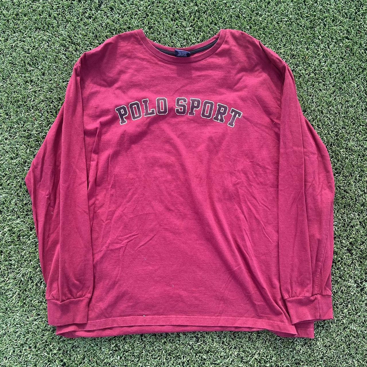 Vintage Polo Sport Ralph Lauren Shirt Mens XL Red... - Depop