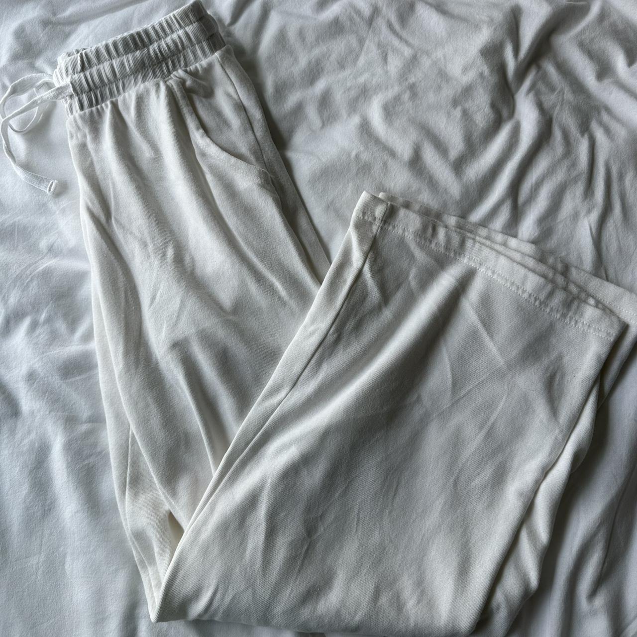 Colsie Target White Wide Leg Pants Worn Once In... - Depop