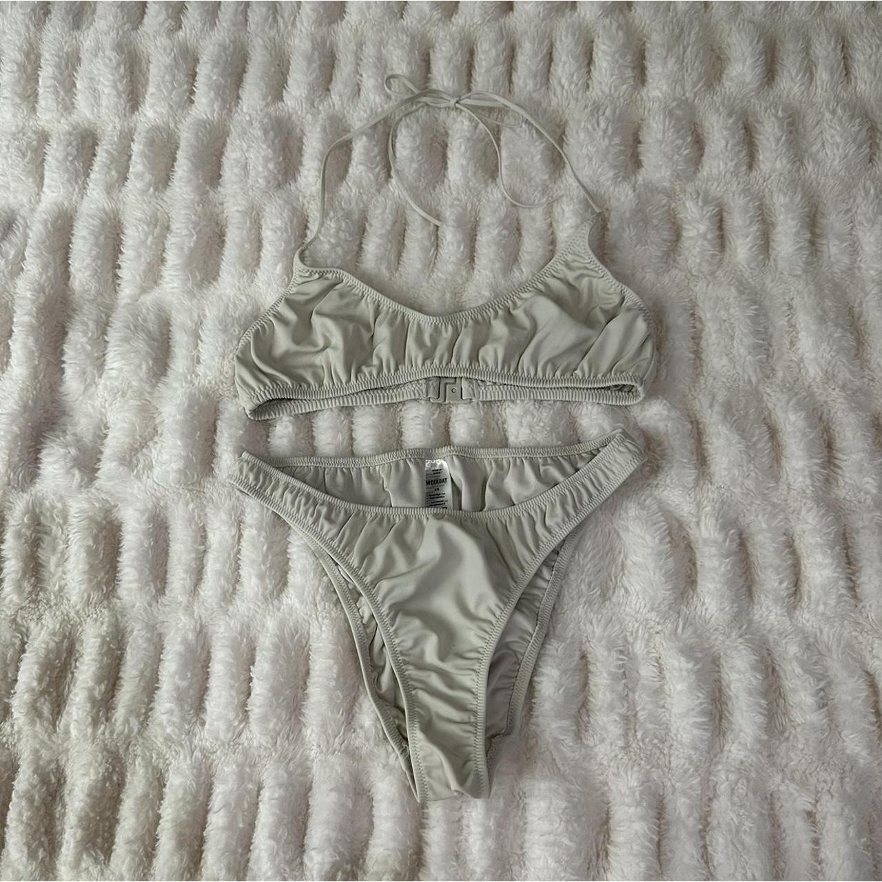 ASOS Weekday cream bikini Top is S - could fit... - Depop