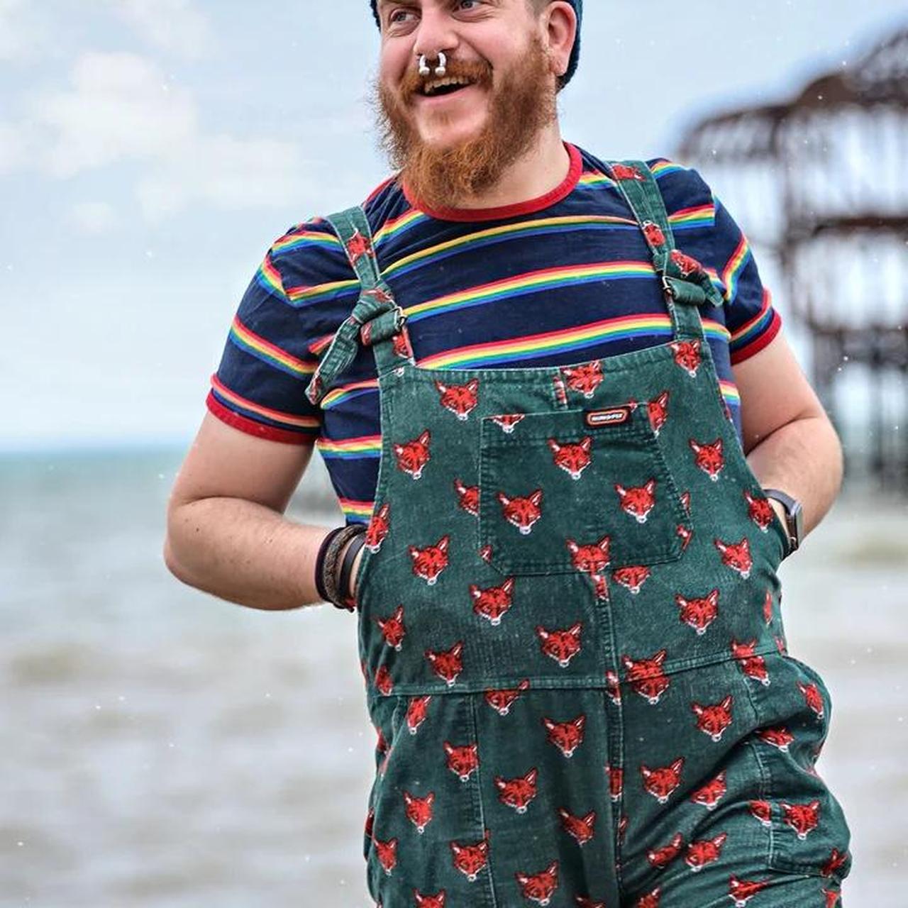 Foxy, bold, and stretchy, these Green Fox Corduroy... - Depop