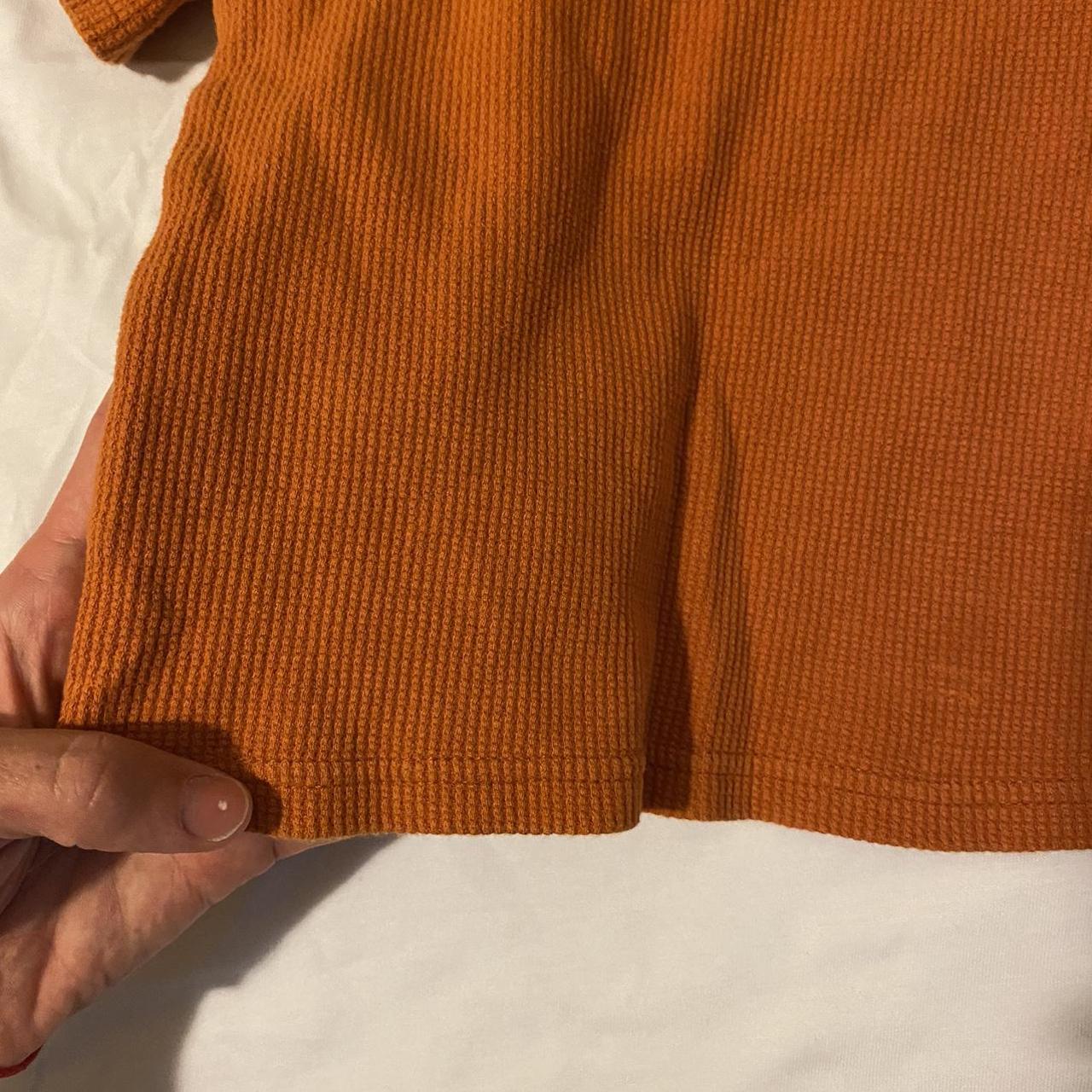 Beautiful ribbed burnt orange tee 6-12 months 100%... - Depop