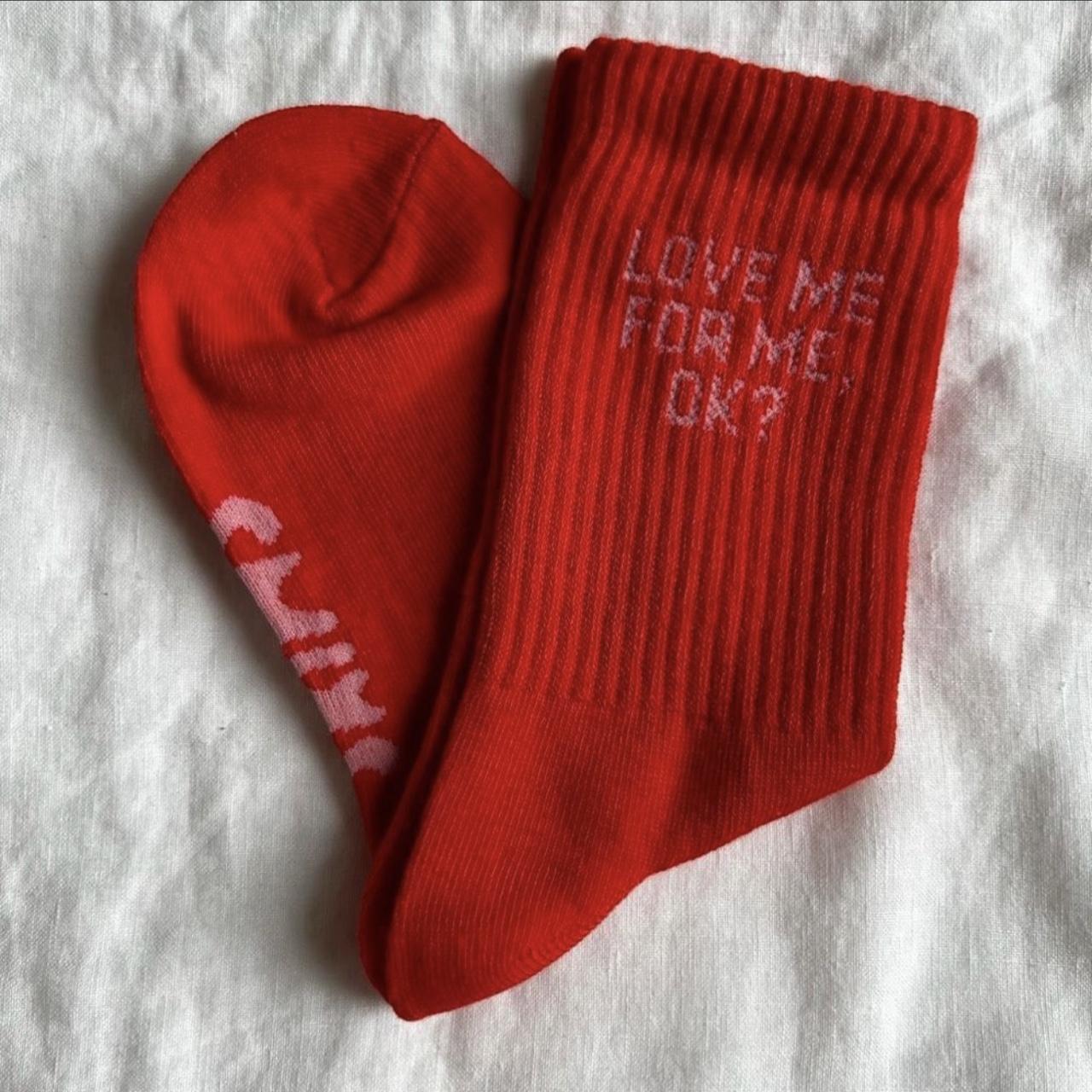 NEW Skims Sport Crew Sock Sz 6+ in Love Me for Me... - Depop
