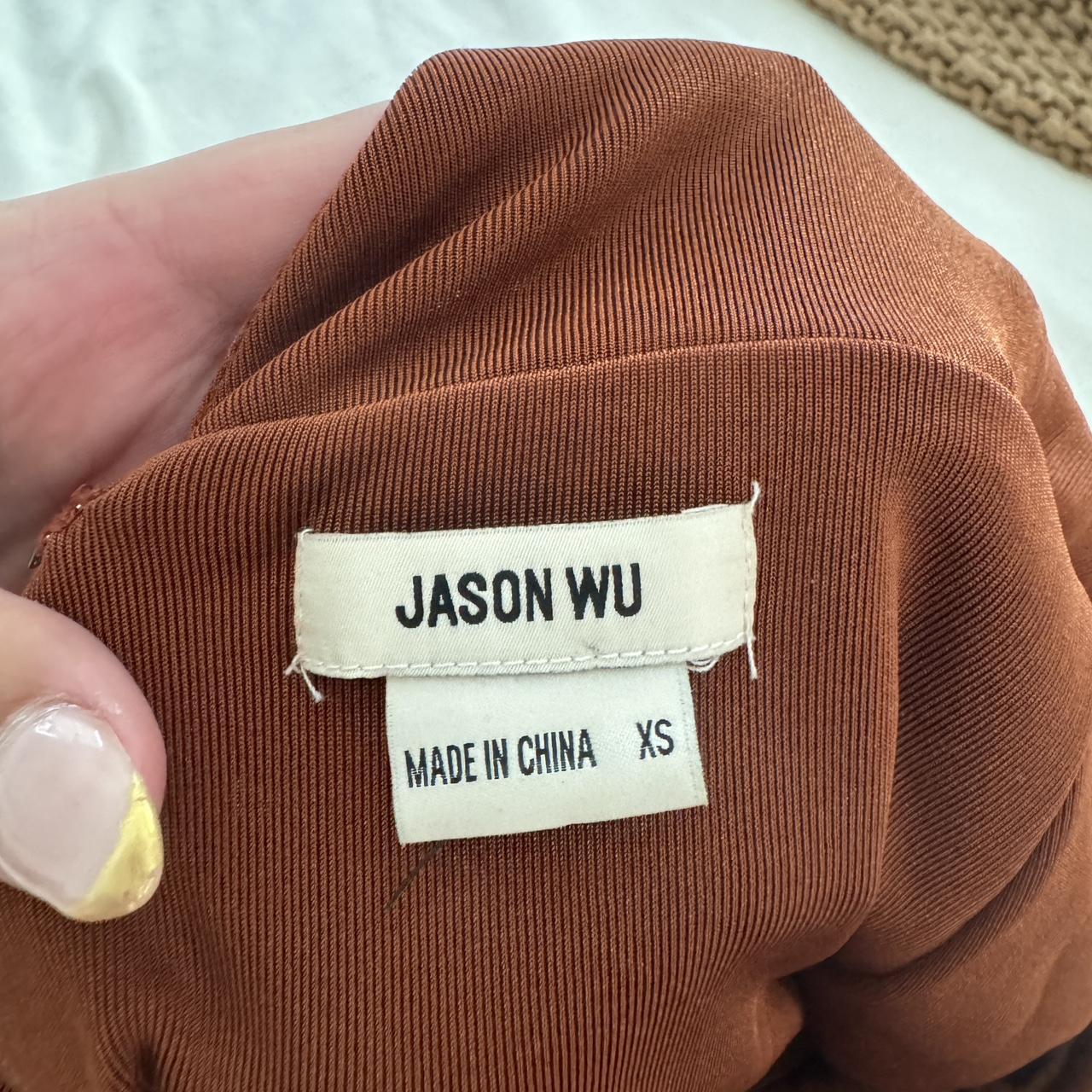 Burnt orange Jason WU maxi dress. This dress is... - Depop