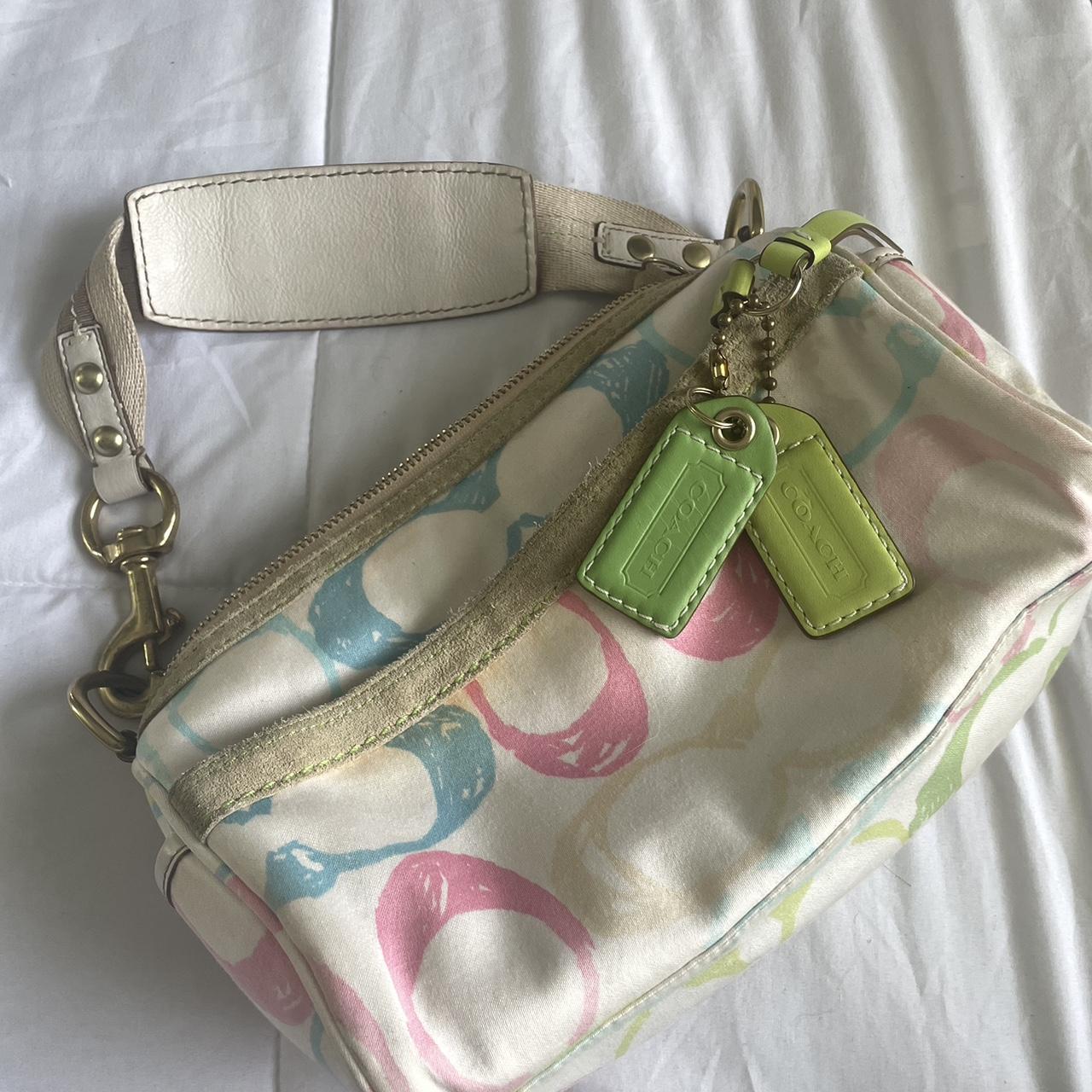 Multi color spring coach bag! Good condition, some... - Depop