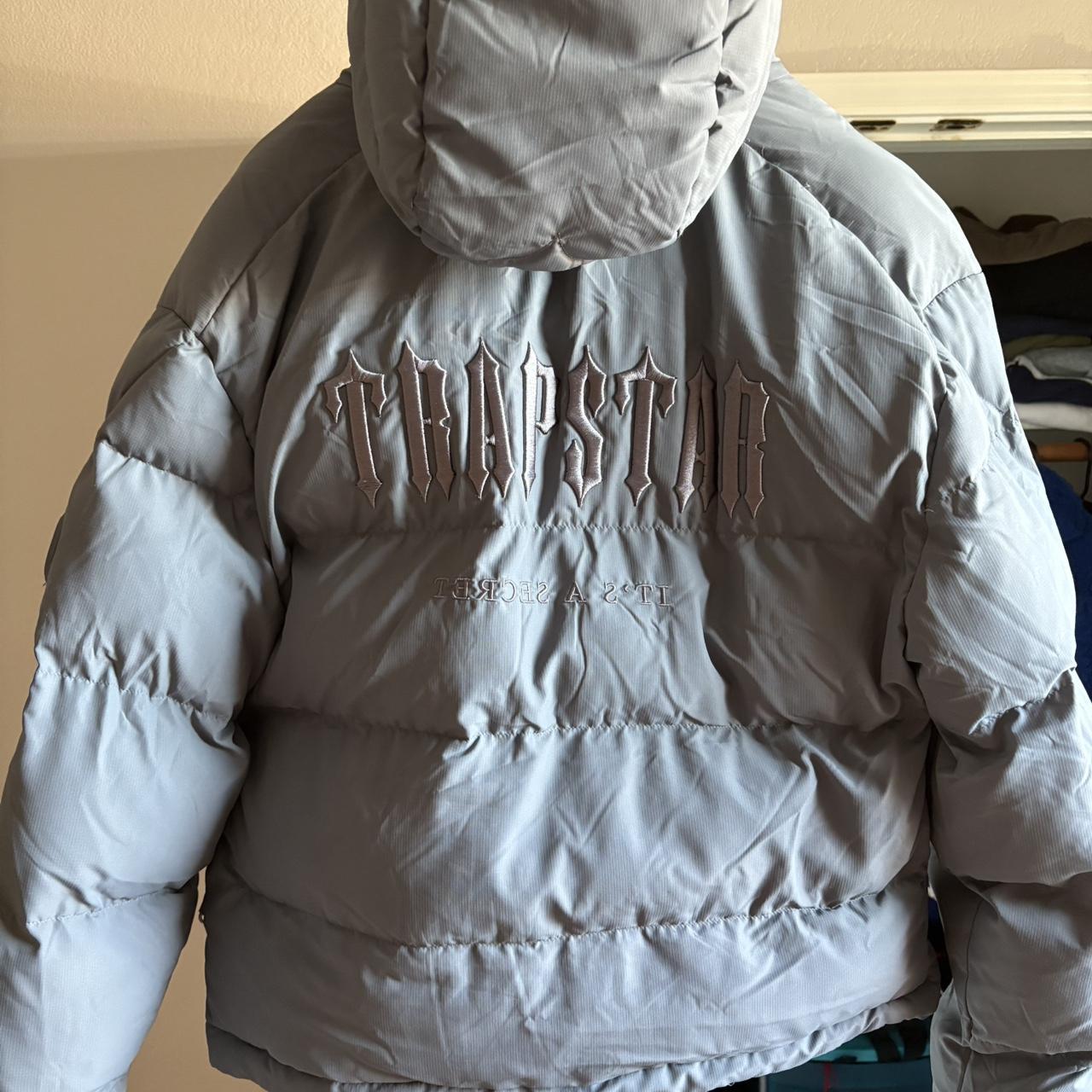 Grey TRAPSTAR puffer jacket | Depop