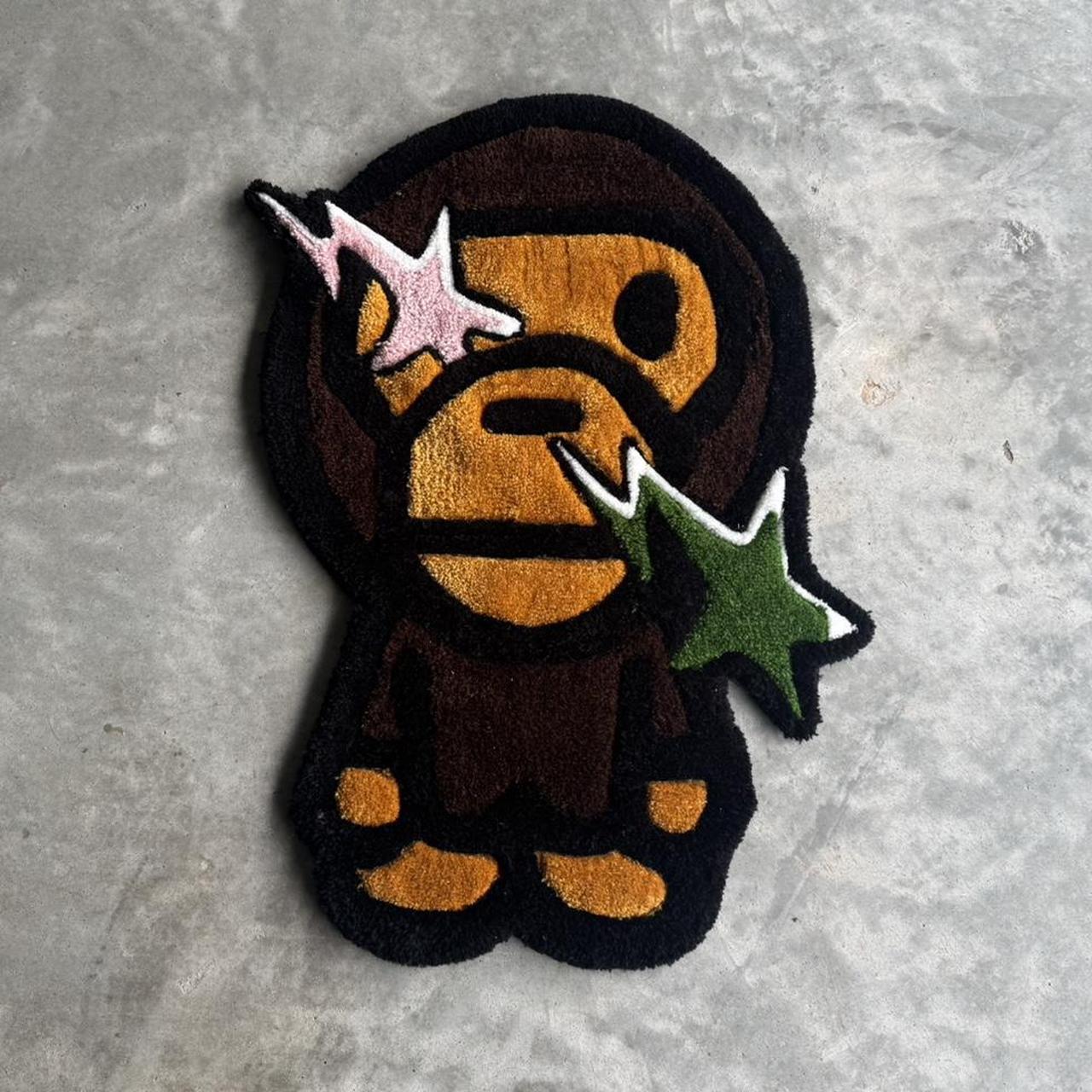 Custom Bape/ Baby Milo Rug. This was handmade with a... - Depop