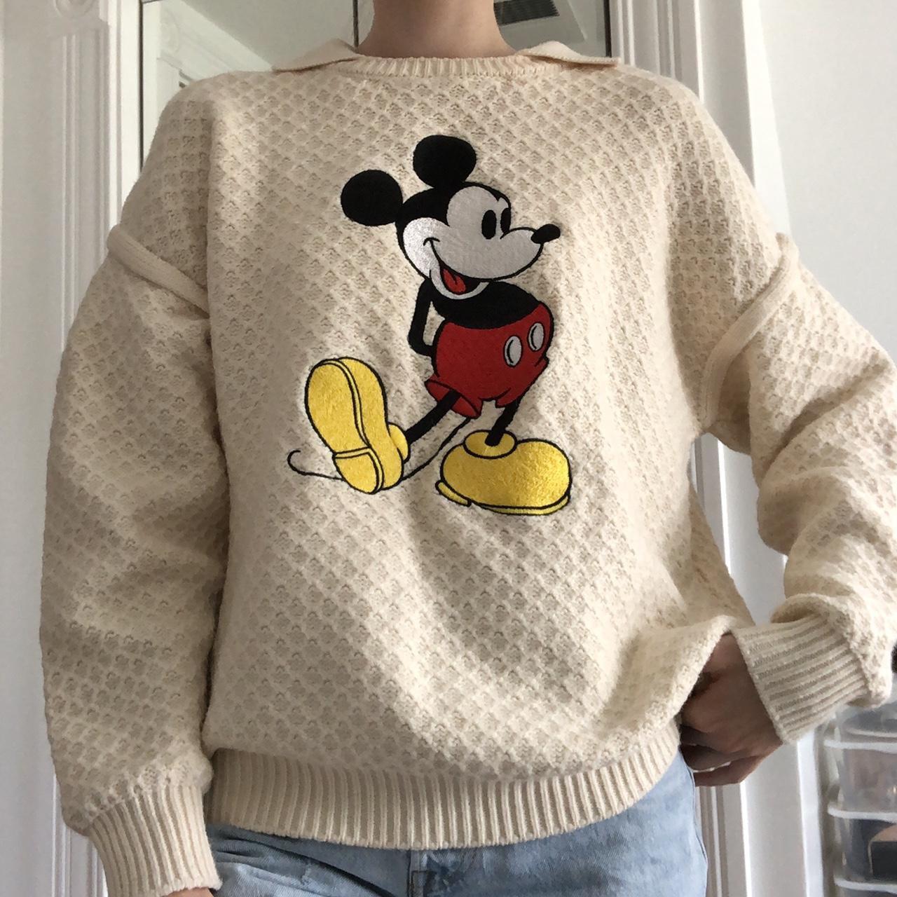 Disney Mickey Mouse pullover sweater. Fits like a L - Depop