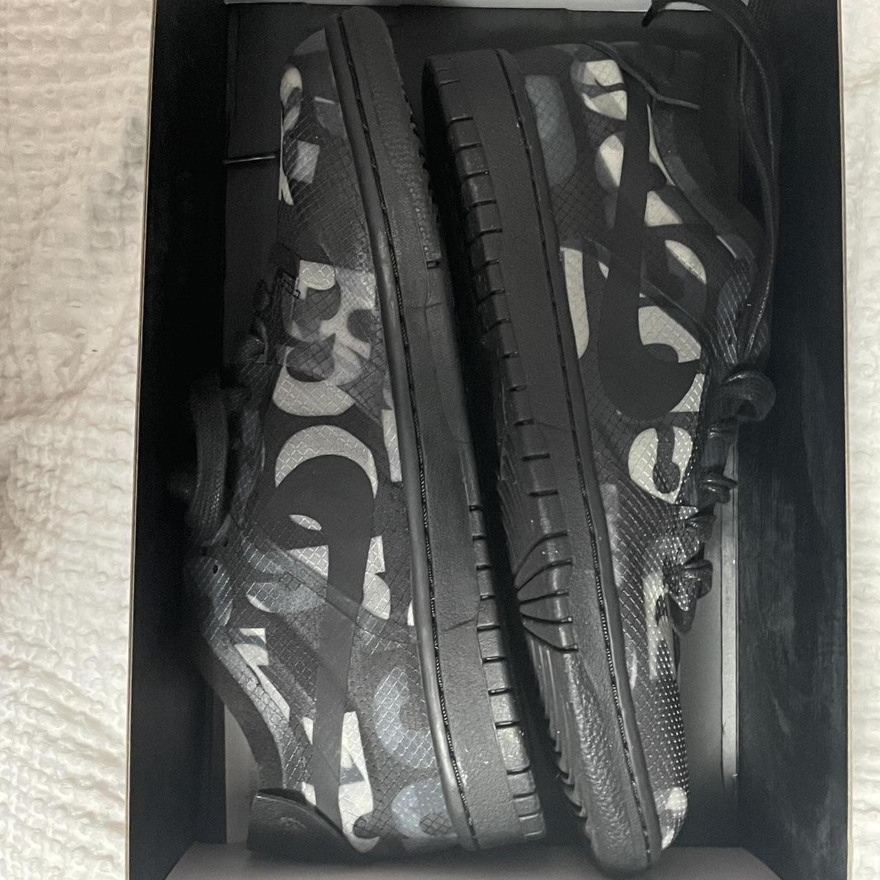 Nike Dunk Low Comms des Garcon print (women’s size... - Depop