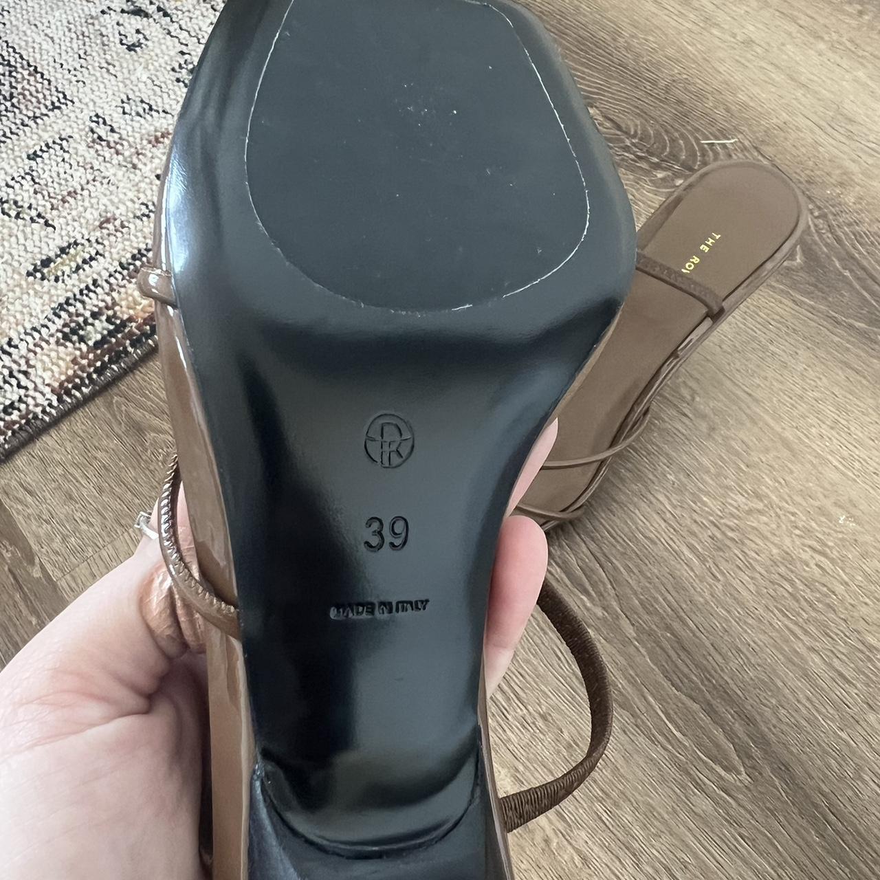 The Row Rai sandal kitten heel in brown. Used once... | Depop