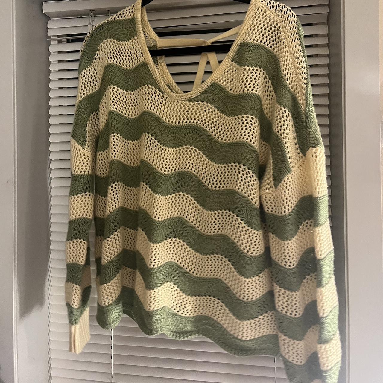 Willow root knit oversized sweater from buckle... - Depop