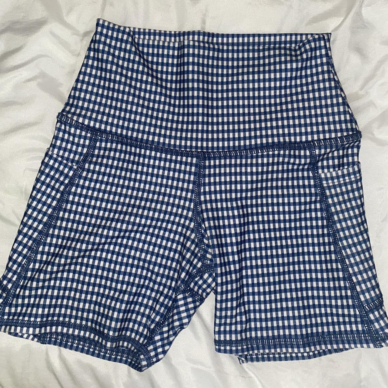 Aerie Women's Navy and White Shorts | Depop