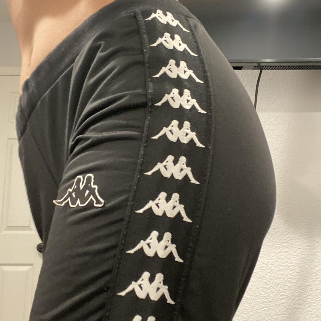 black kappa low waisted sweats, super comfy #kappa... - Depop