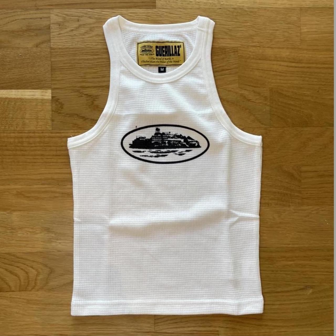 Corteiz white crop top Crtz tank top Never worn - Depop