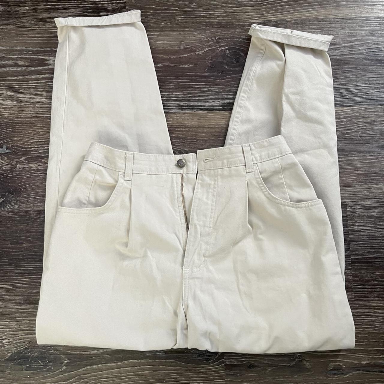 cream color jeans 🐚🌥 small stain shown in second... - Depop