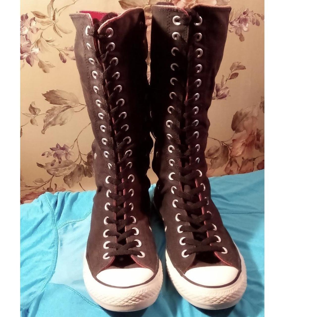 Converse All Star Chuck Taylor Calf High Shoes Snap... - Depop