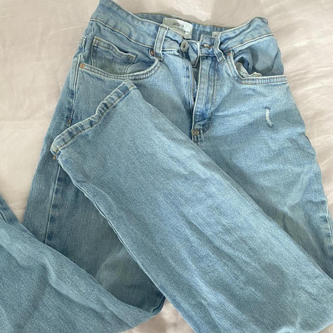 Cotton on high rise stretch straight leg... - Depop