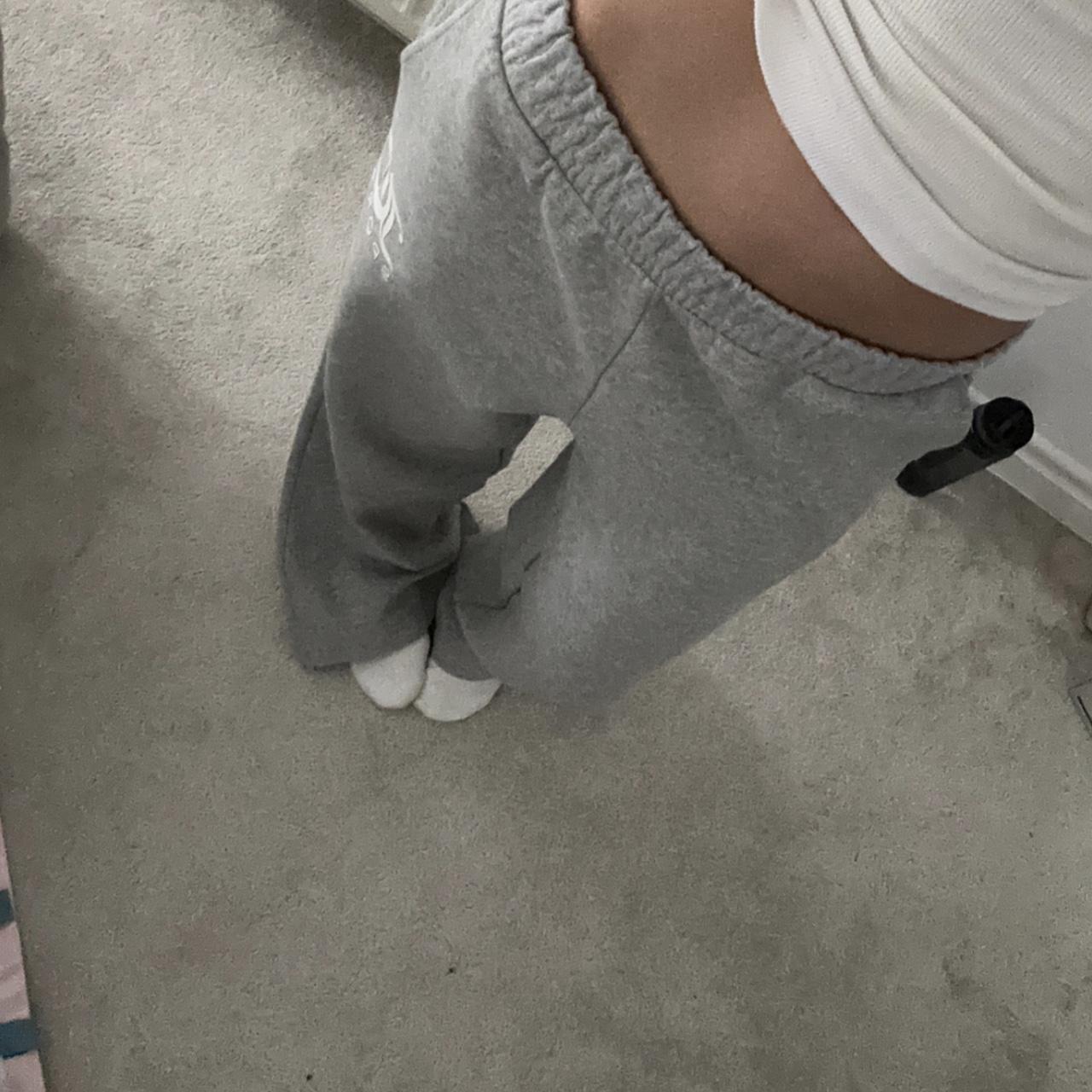 Grey wide leg loggers juicy Couture Grey tracksuit... - Depop