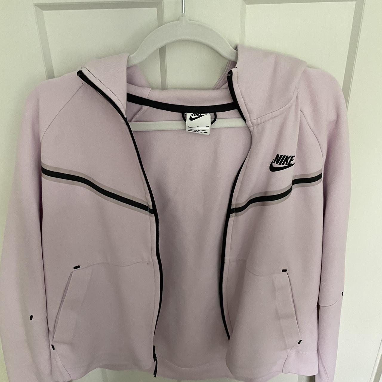 pink nike tech size small never worn - Depop