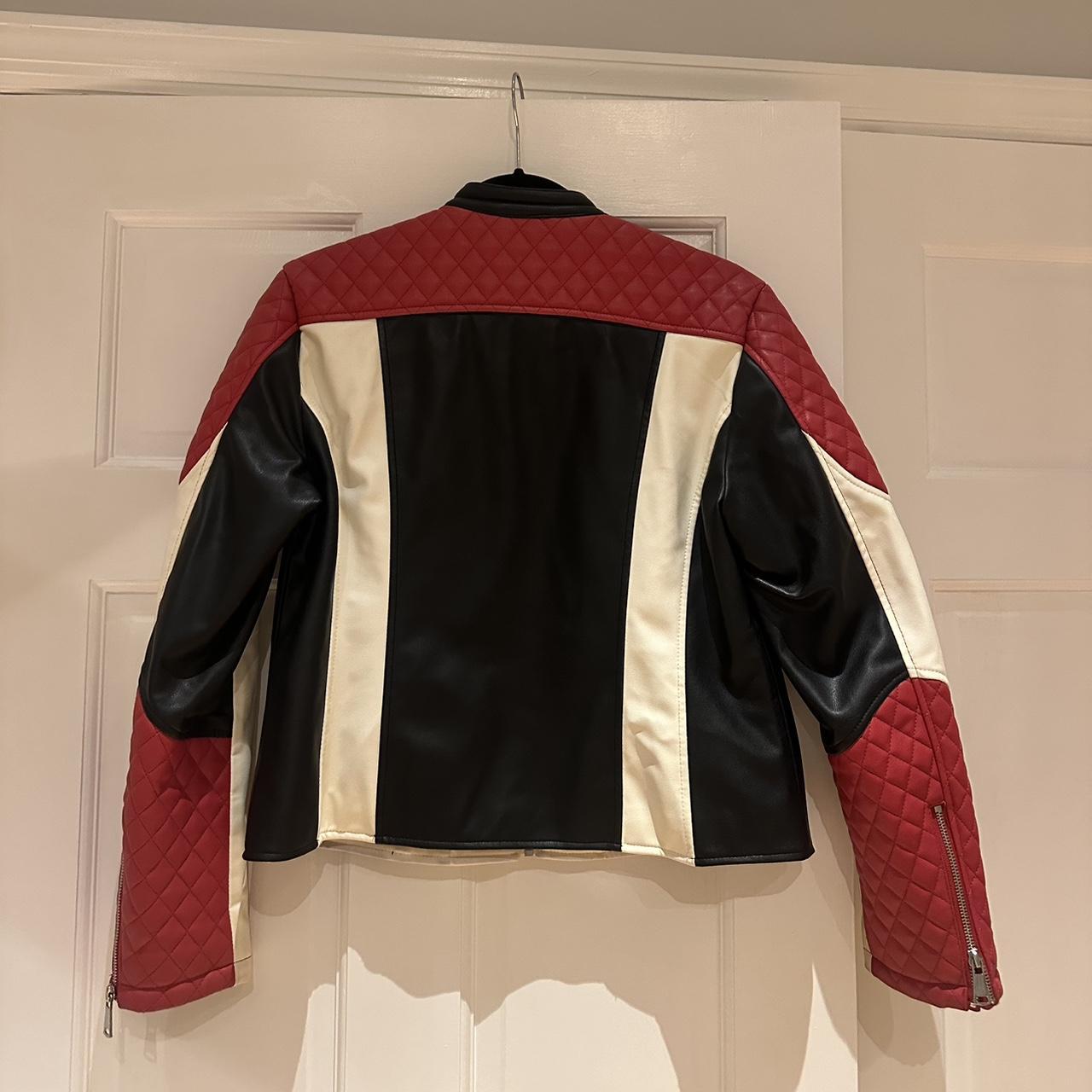 Zara racer moto leather jacket 🫶 Size:... - Depop