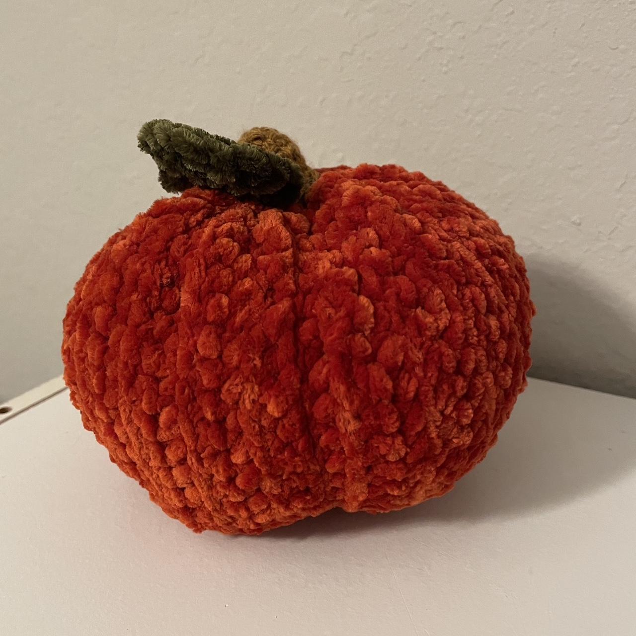 Medium Crochet Pumpkin 🎃 - This item is made with... - Depop