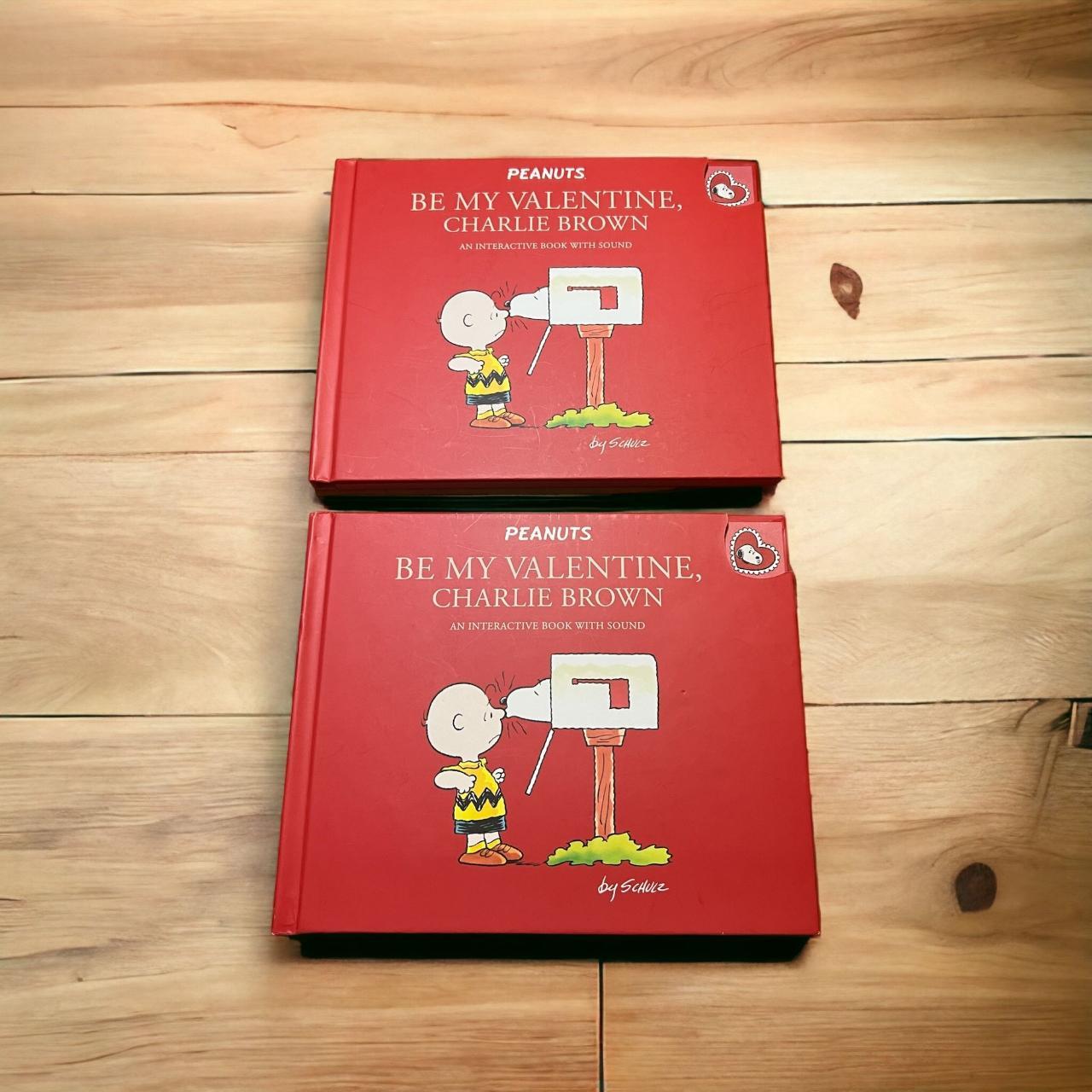 2 Peanuts Be My Valentine Charlie Brown Books Sound... - Depop