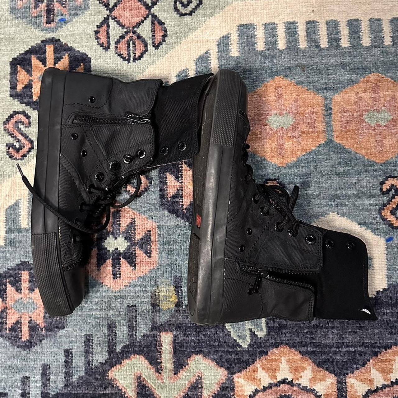 Levi’s goth core high tops size 10 in men’s No flaws - Depop