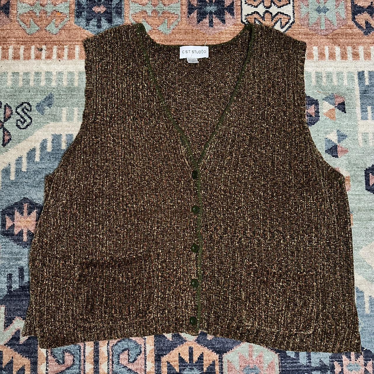Men’s Artsy vintage multicolor vest size 2XL FULL... - Depop