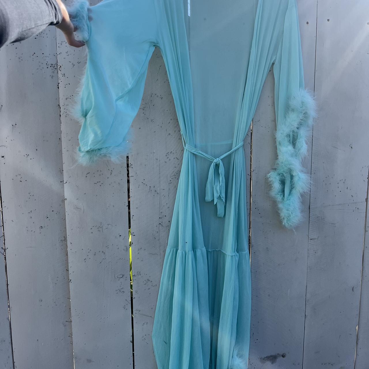 To die for mesh & feather princess robe!😫 one size... | Depop