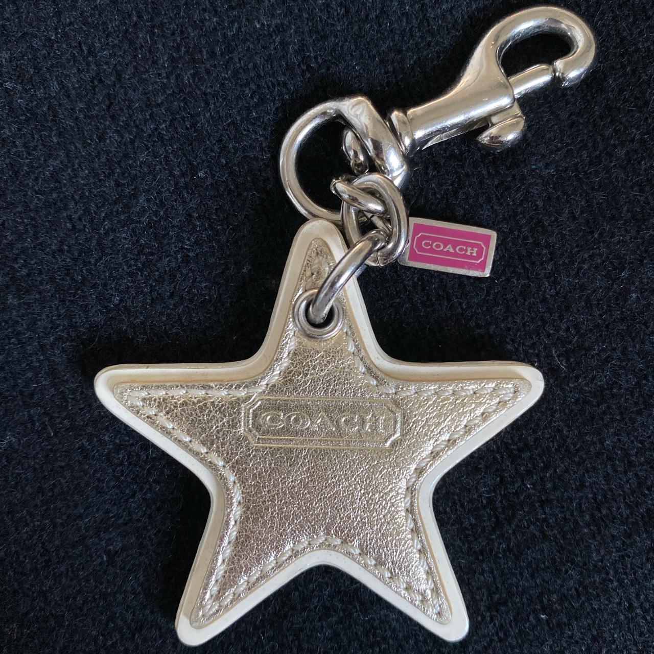 Coach Silver colored Star Charm To clip on your bag... - Depop