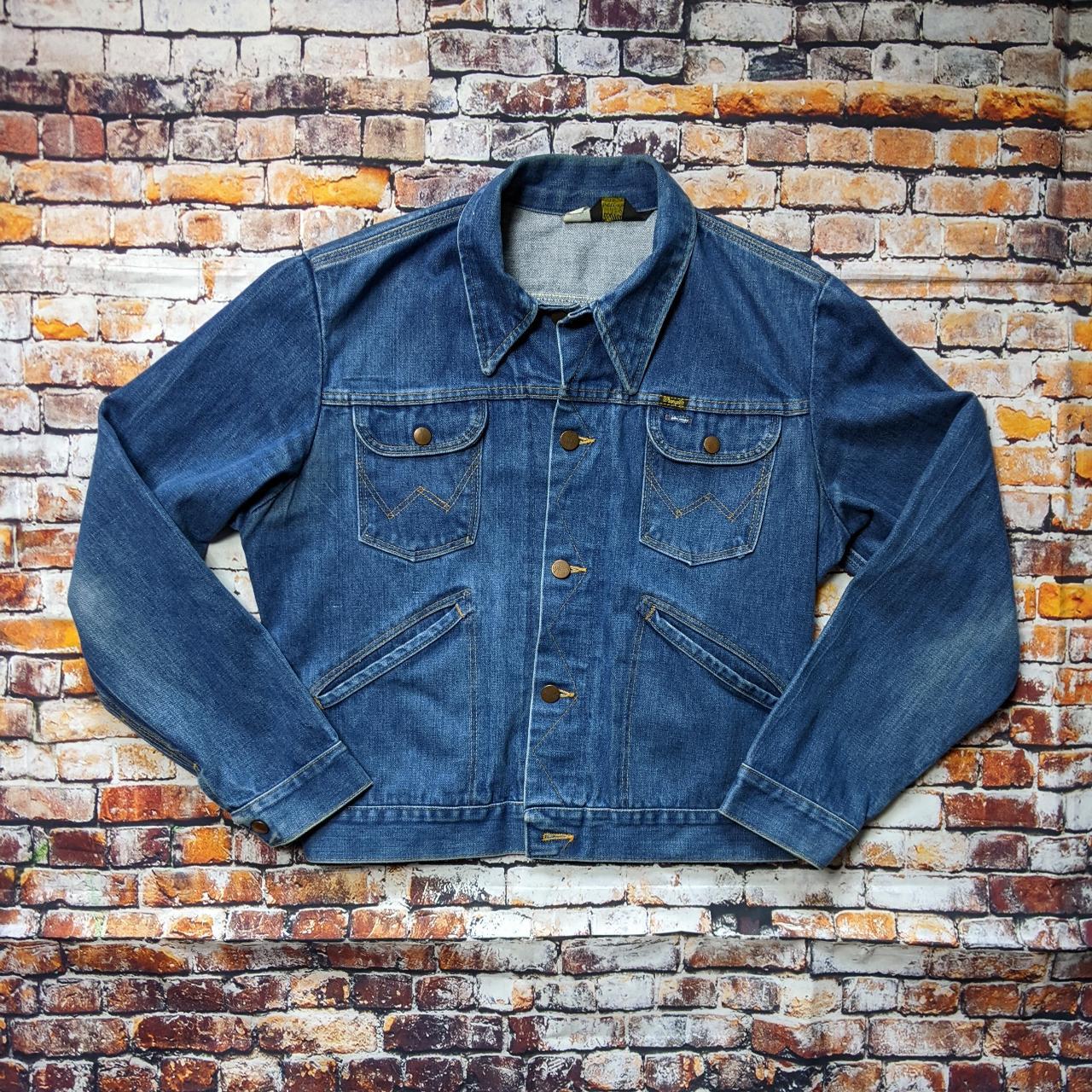 WRANGLER VINTAGE DENIM JACKET 70'S VERY NICE GREAT... - Depop