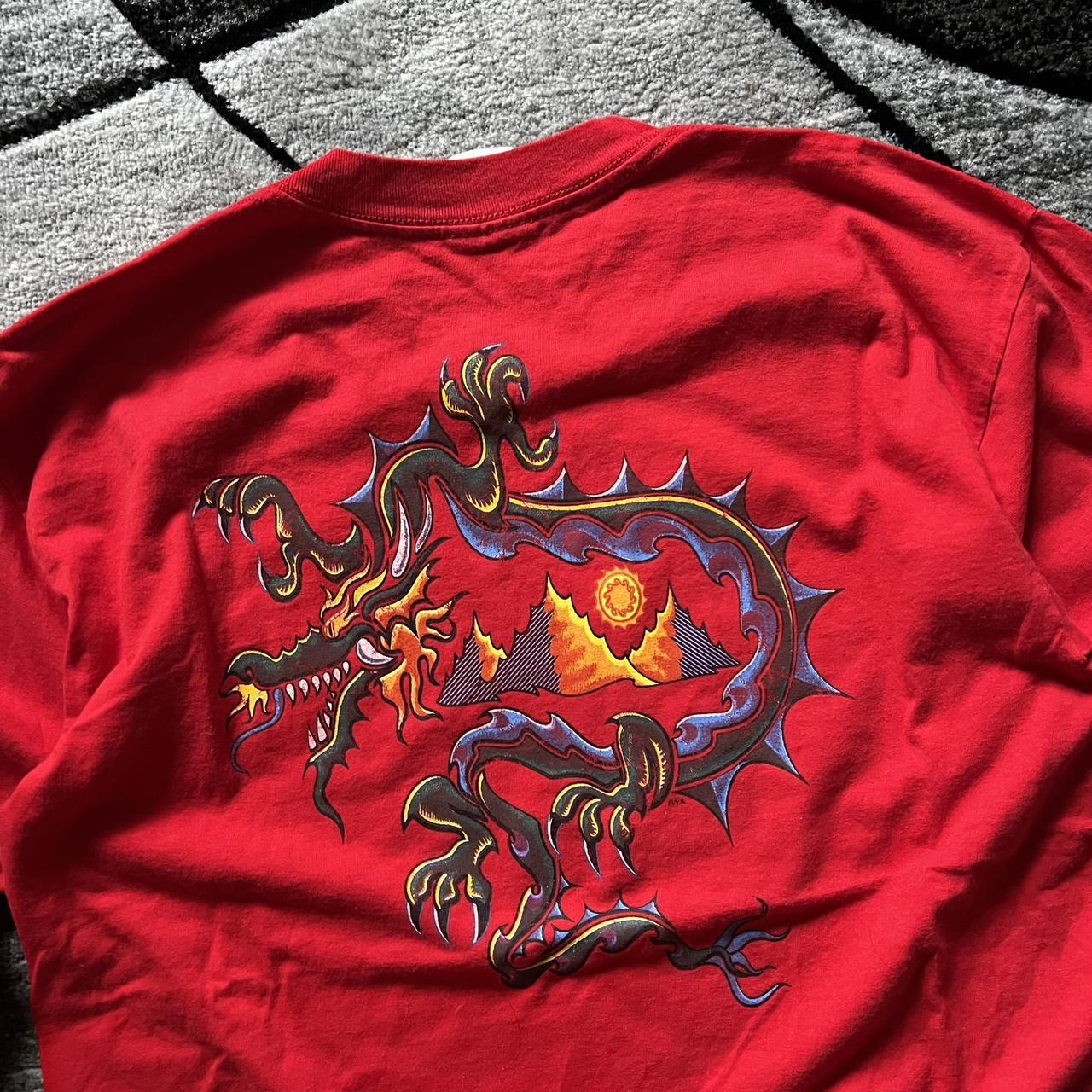 vintage y2k dragon jnco style longsleeve ️ size... - Depop