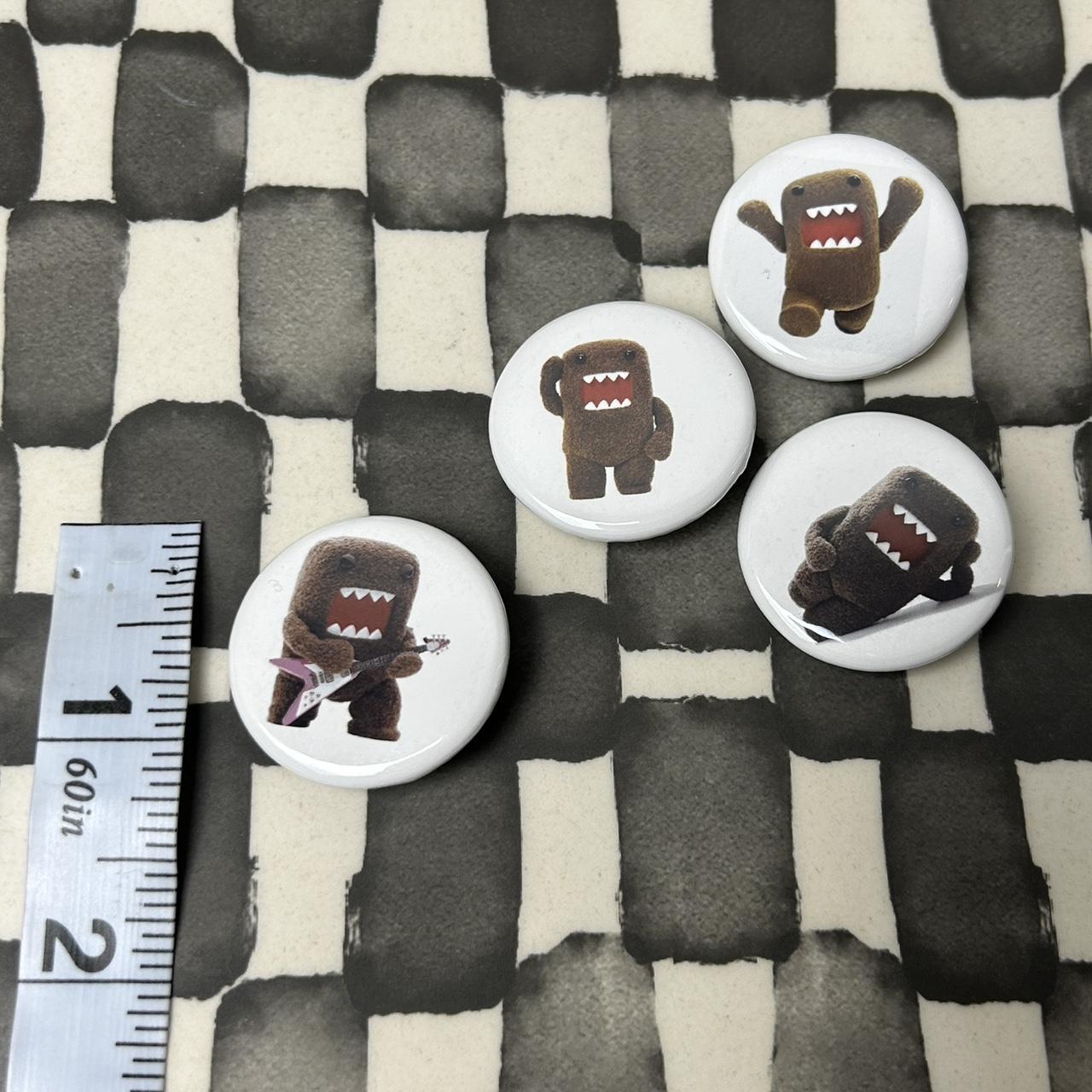 Domo kun button pin set 4 pins 1.25 pin... - Depop