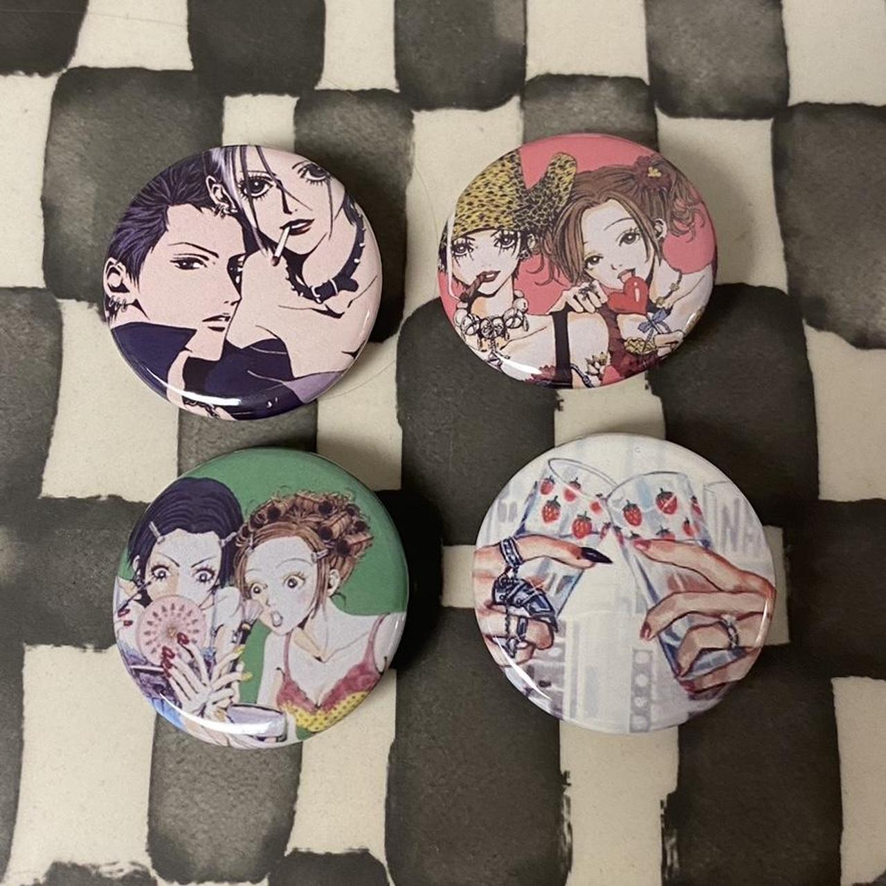 Nana Anime Manga Pin Set 4 pins 1.25 pin... - Depop