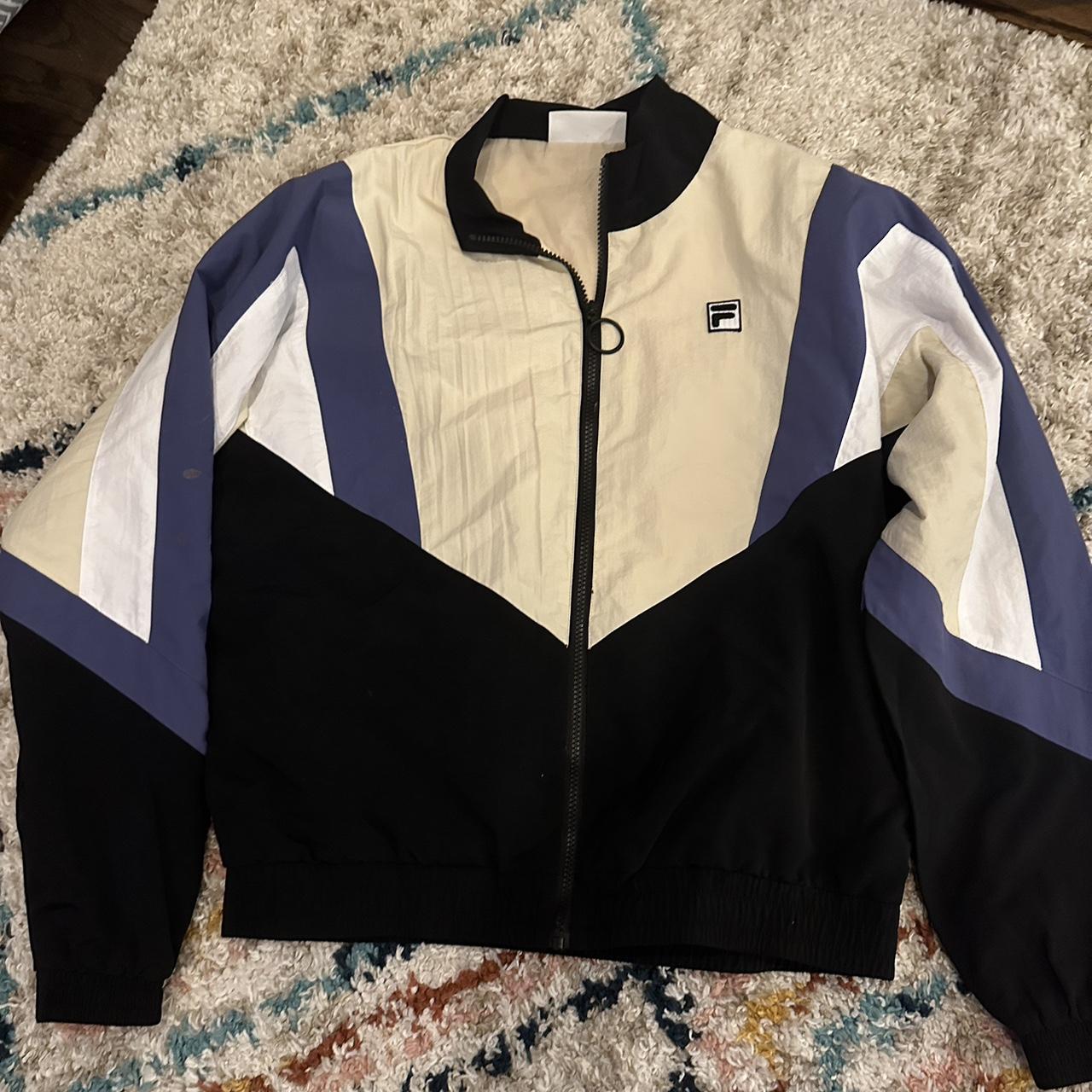 FILA multicolor light weight retro windbreaker, size... - Depop