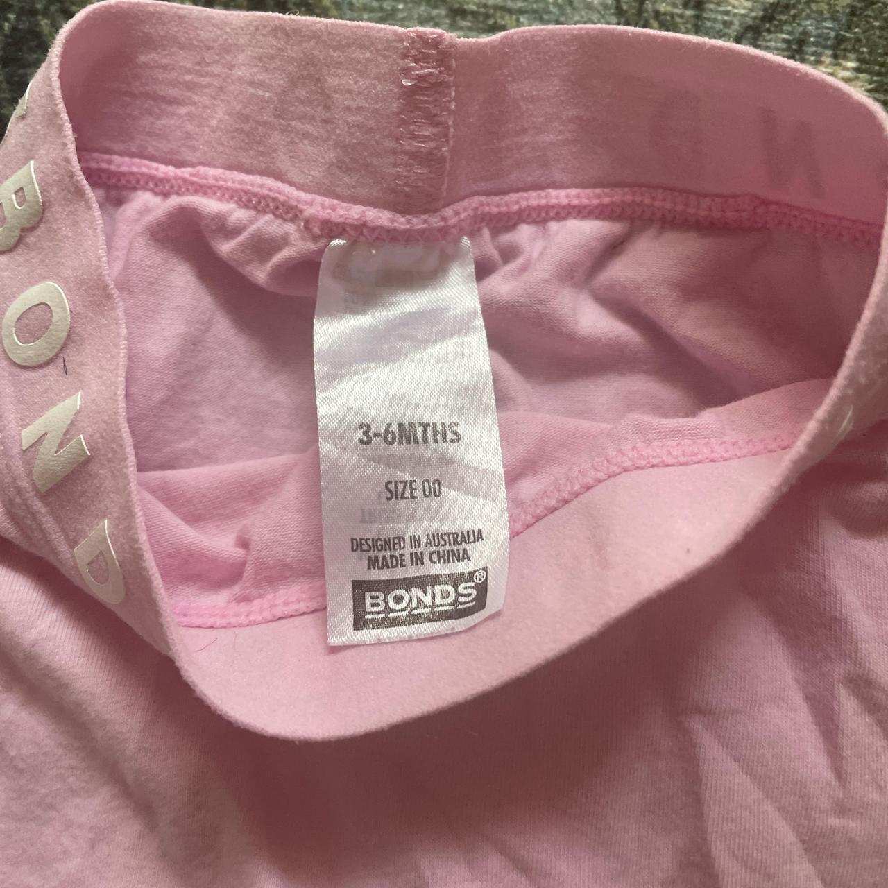 Bonds pink baby leggings size 3-6 months | Depop