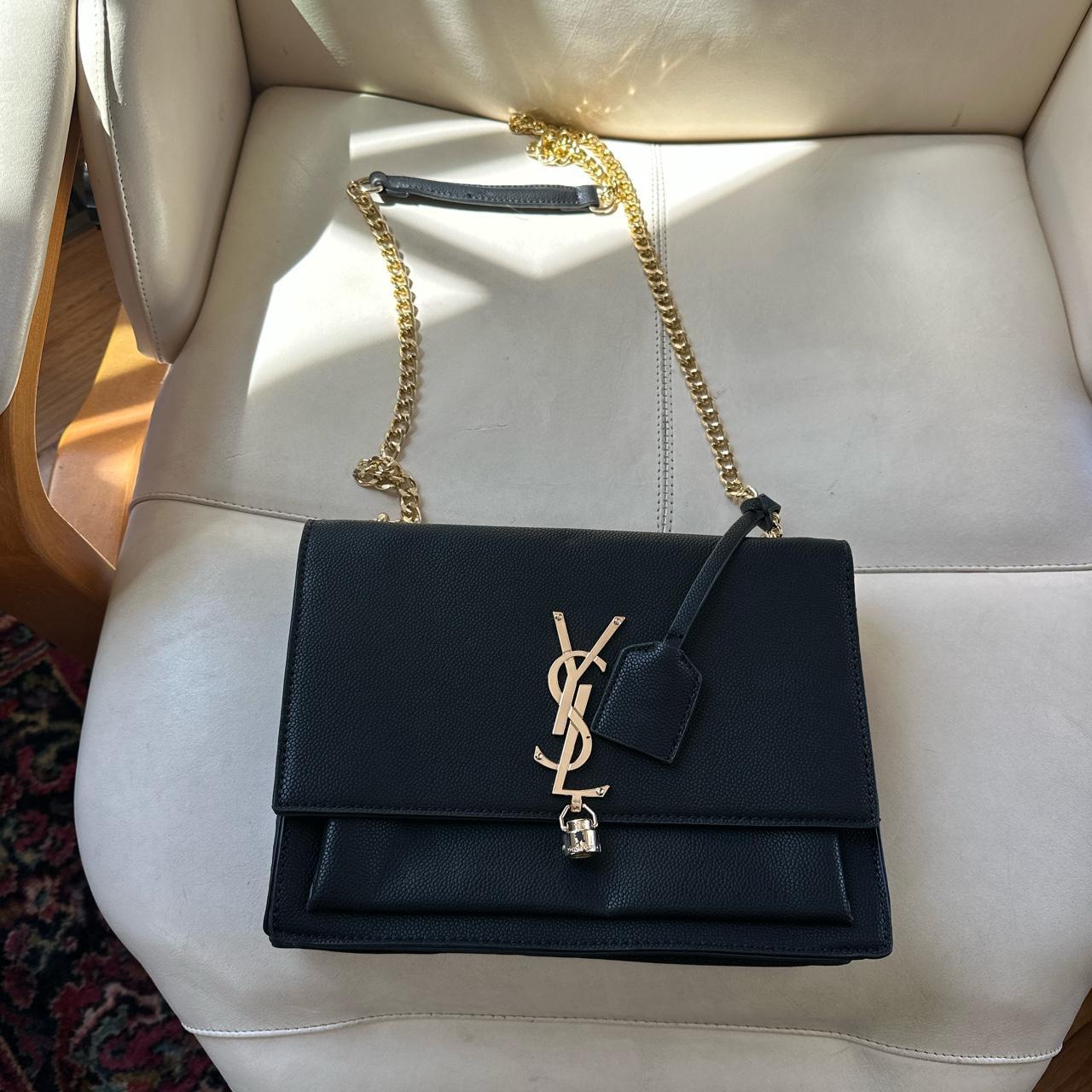 Costume YSL bag Black and gold, crossbody bag. Good... - Depop