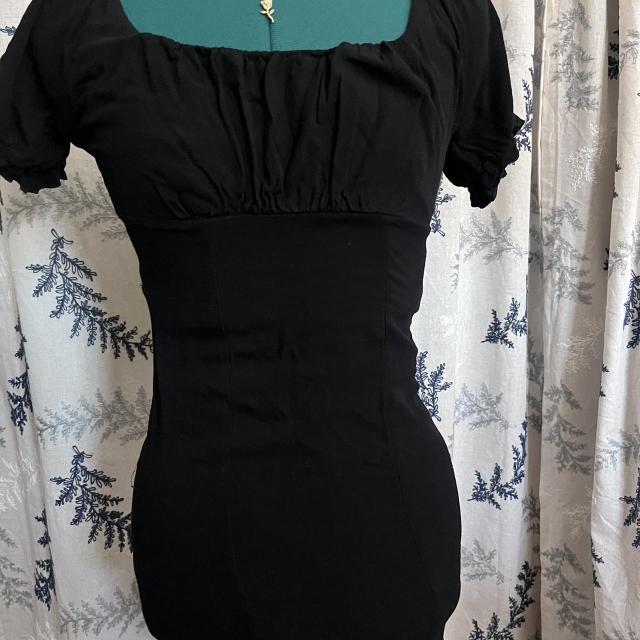 Black zip up dress Stretch in back Can be worn over... - Depop