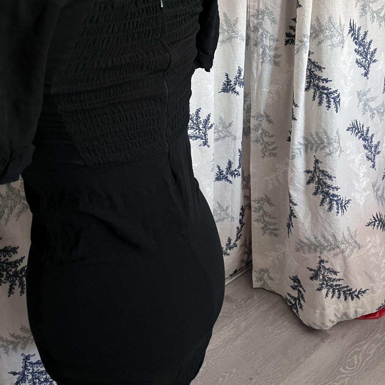Black zip up dress Stretch in back Can be worn over... - Depop