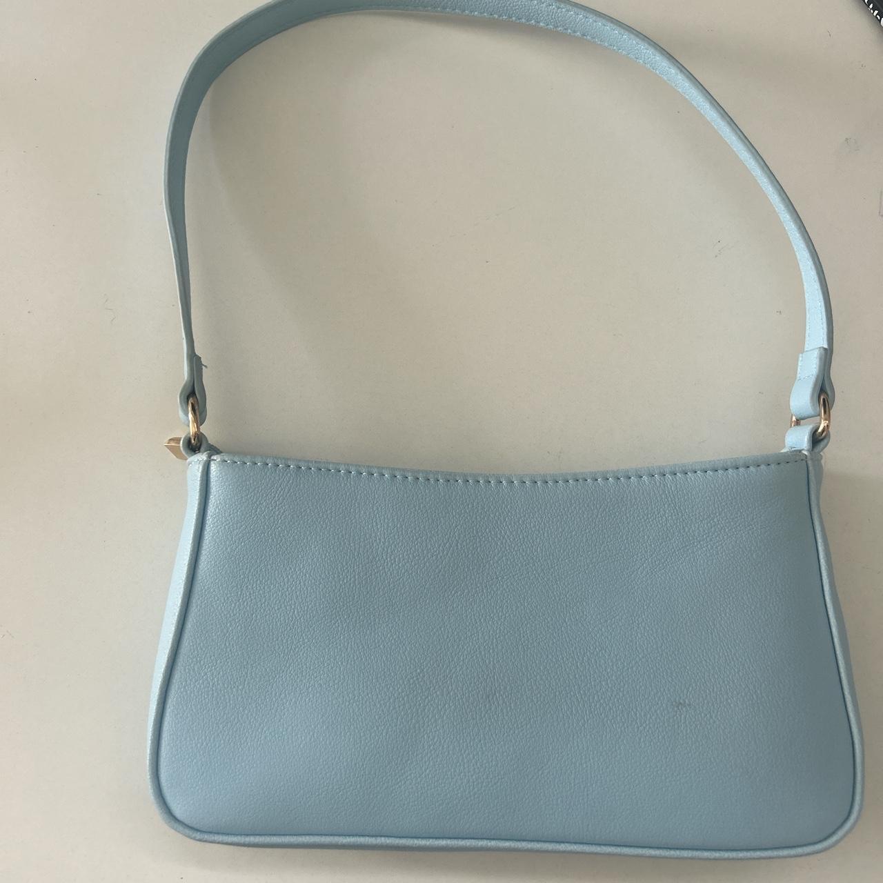 Off the shoulder baby blue bag From Etsy - Depop