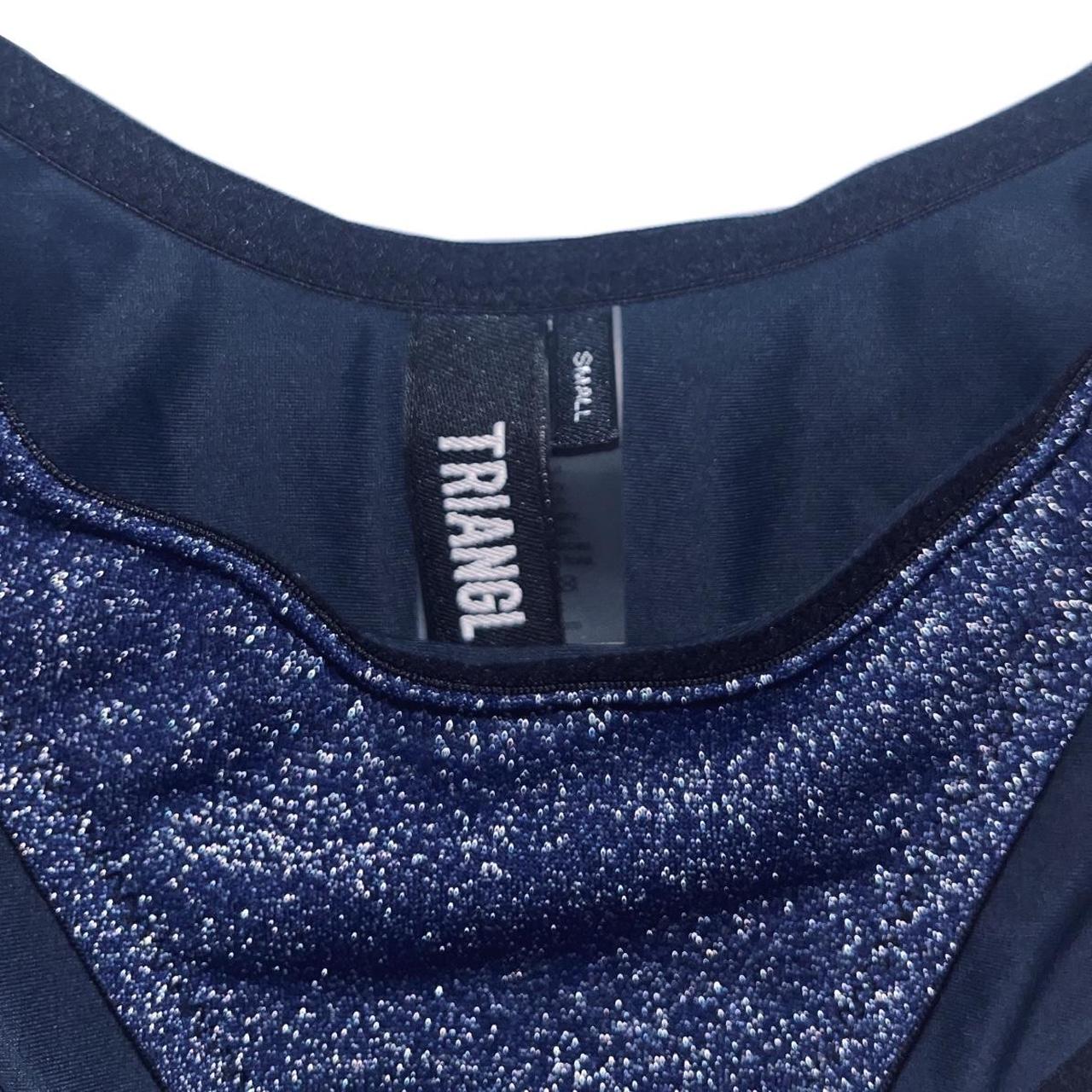 Triangl Women's Blue and Navy Bikinis-and-tankini-sets | Depop