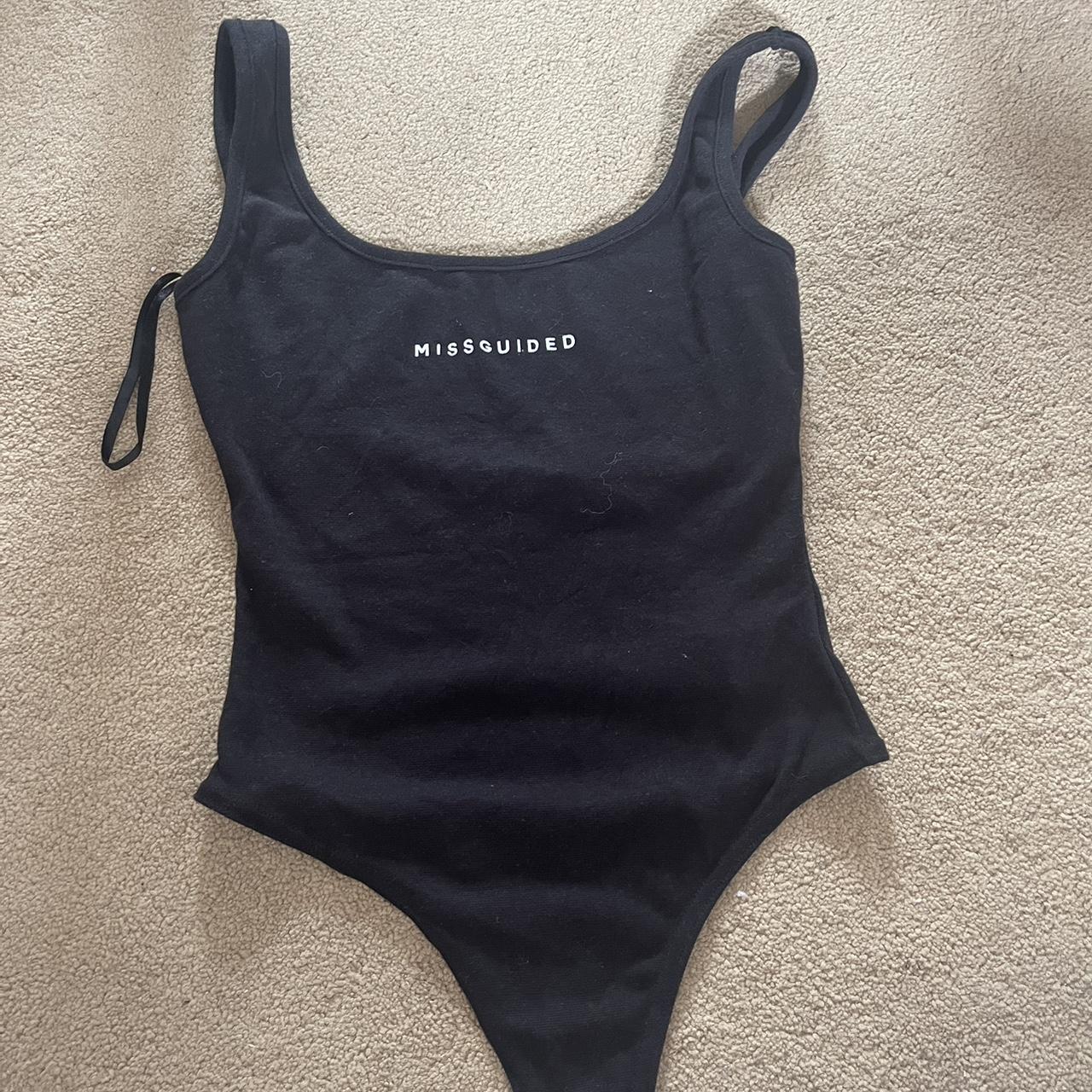 Missguided black bodysuit | size 8 | never worn and... - Depop