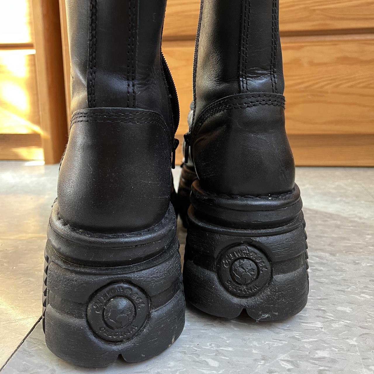 NEW ROCK TOWER COMBAT BOOTS - only used couple... - Depop