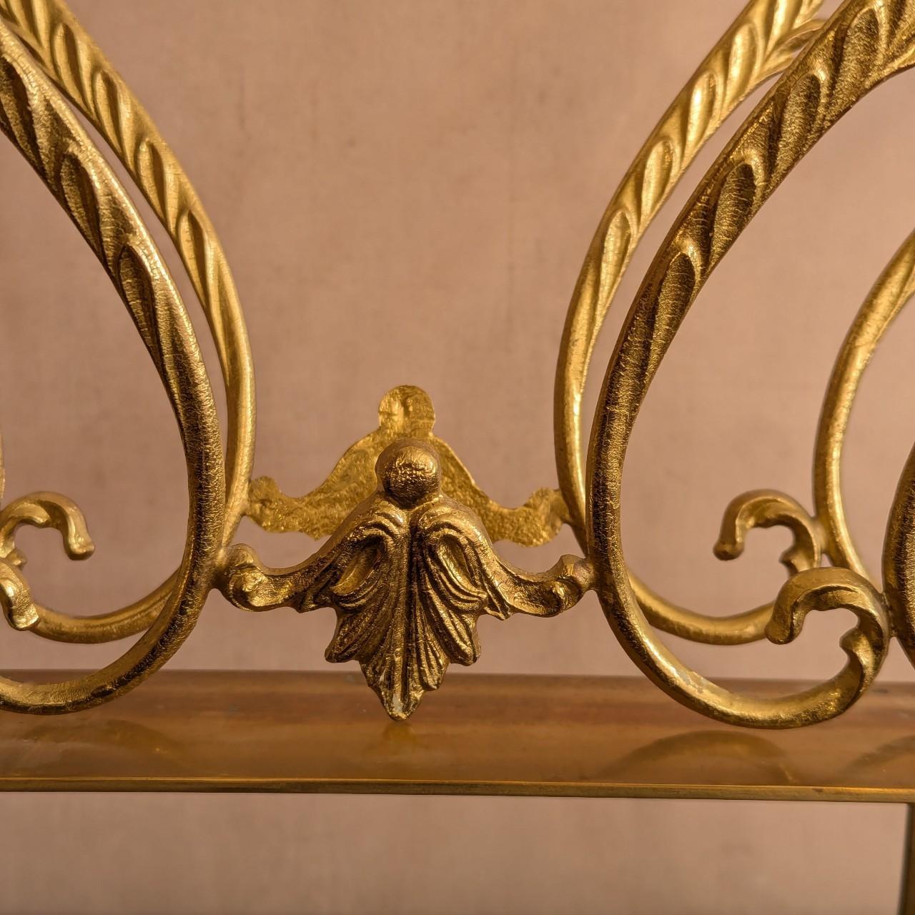 Vintage Hollywood Regency Brass Seashell Magazine... | Depop