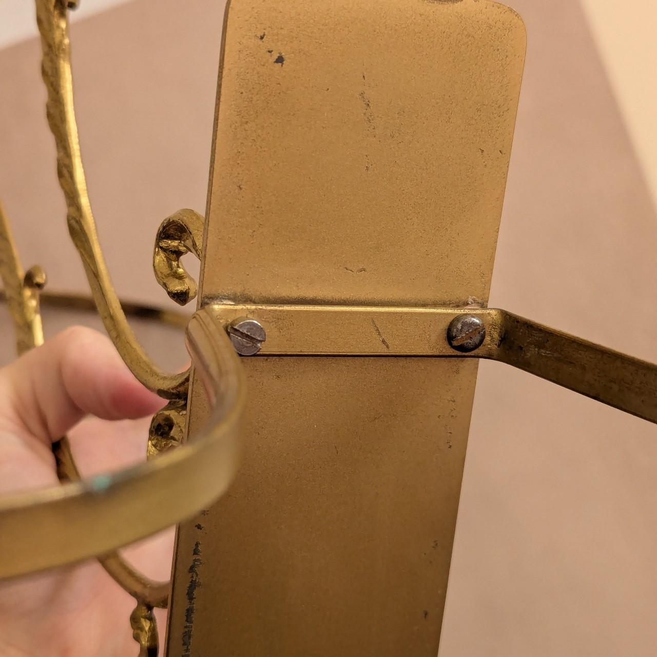 Vintage Hollywood Regency Brass Seashell Magazine... | Depop