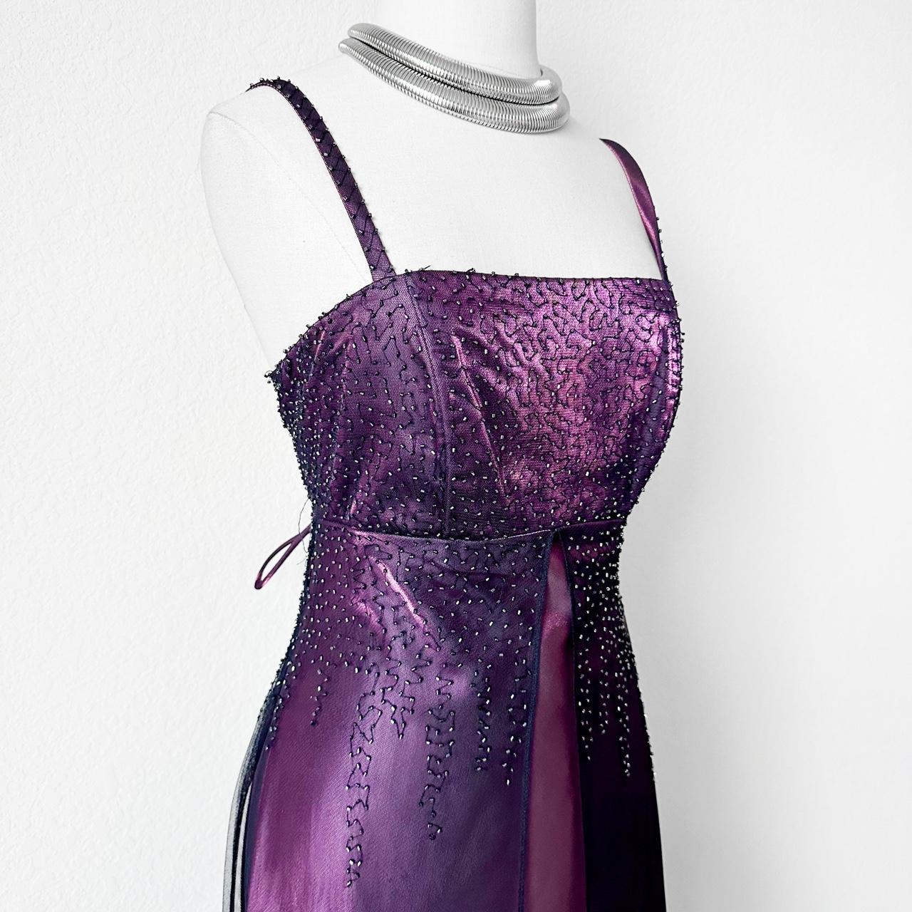 Vintage Prom Dress Y2K 2000s coquette fairy purple... - Depop