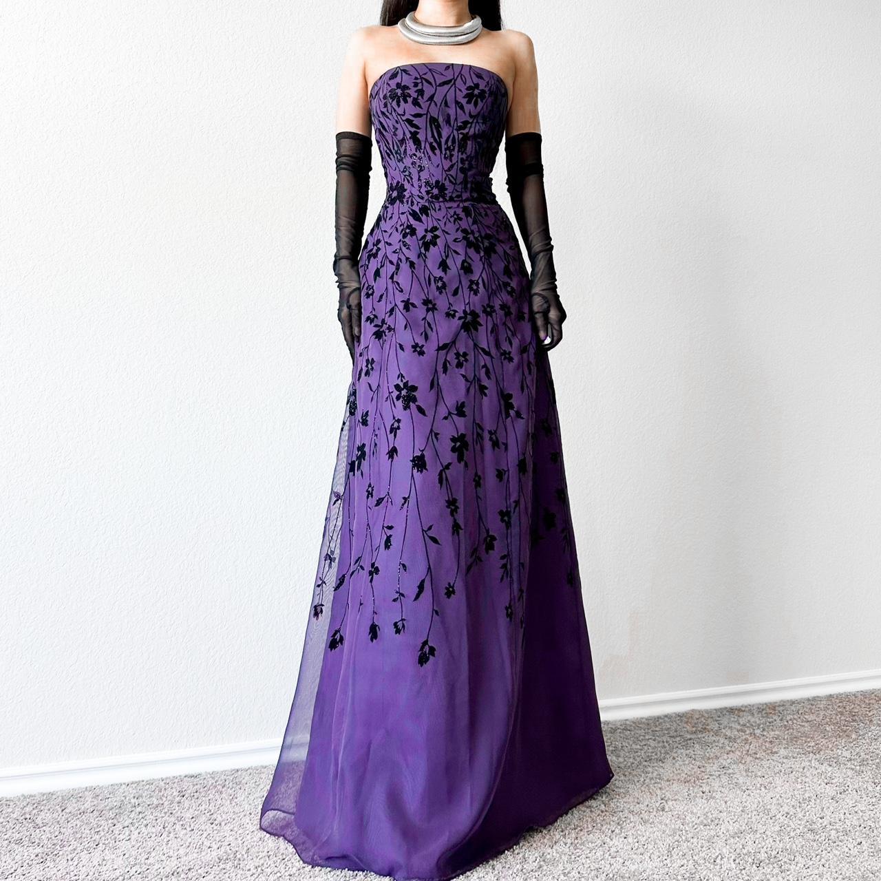 Vintage Prom Dress Y2K 2000s coquette fairy purple... - Depop