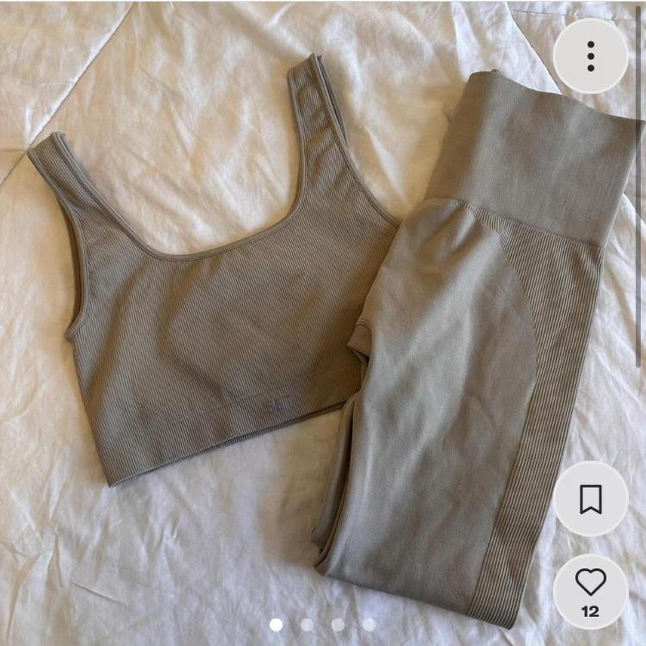 Set active set ln brown color Never worn -NEW Size... - Depop