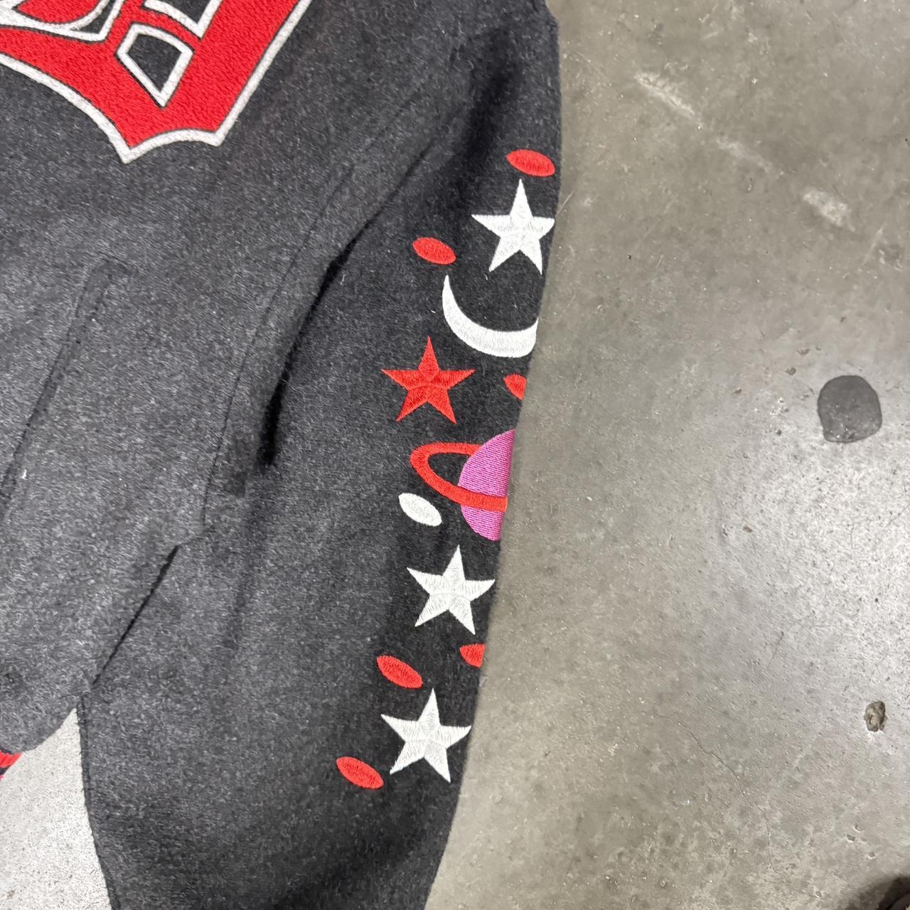 RARE Drop Dead varsity jacket Size: Large In great... - Depop