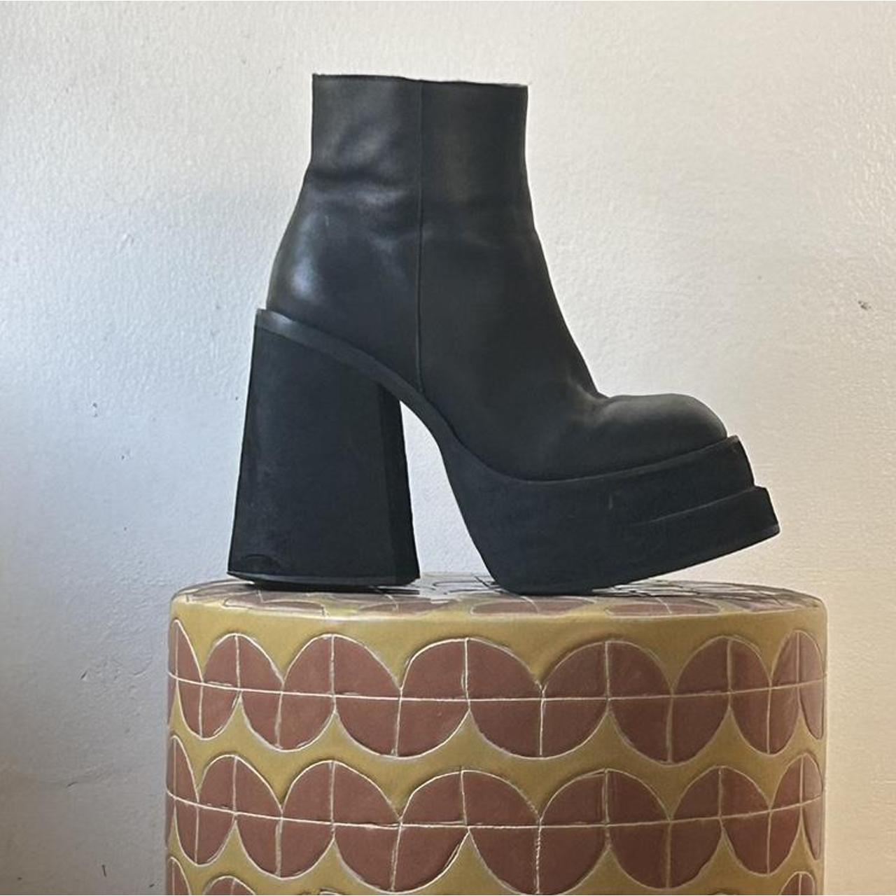 unif brat platform, size 8. moderately worn with... - Depop