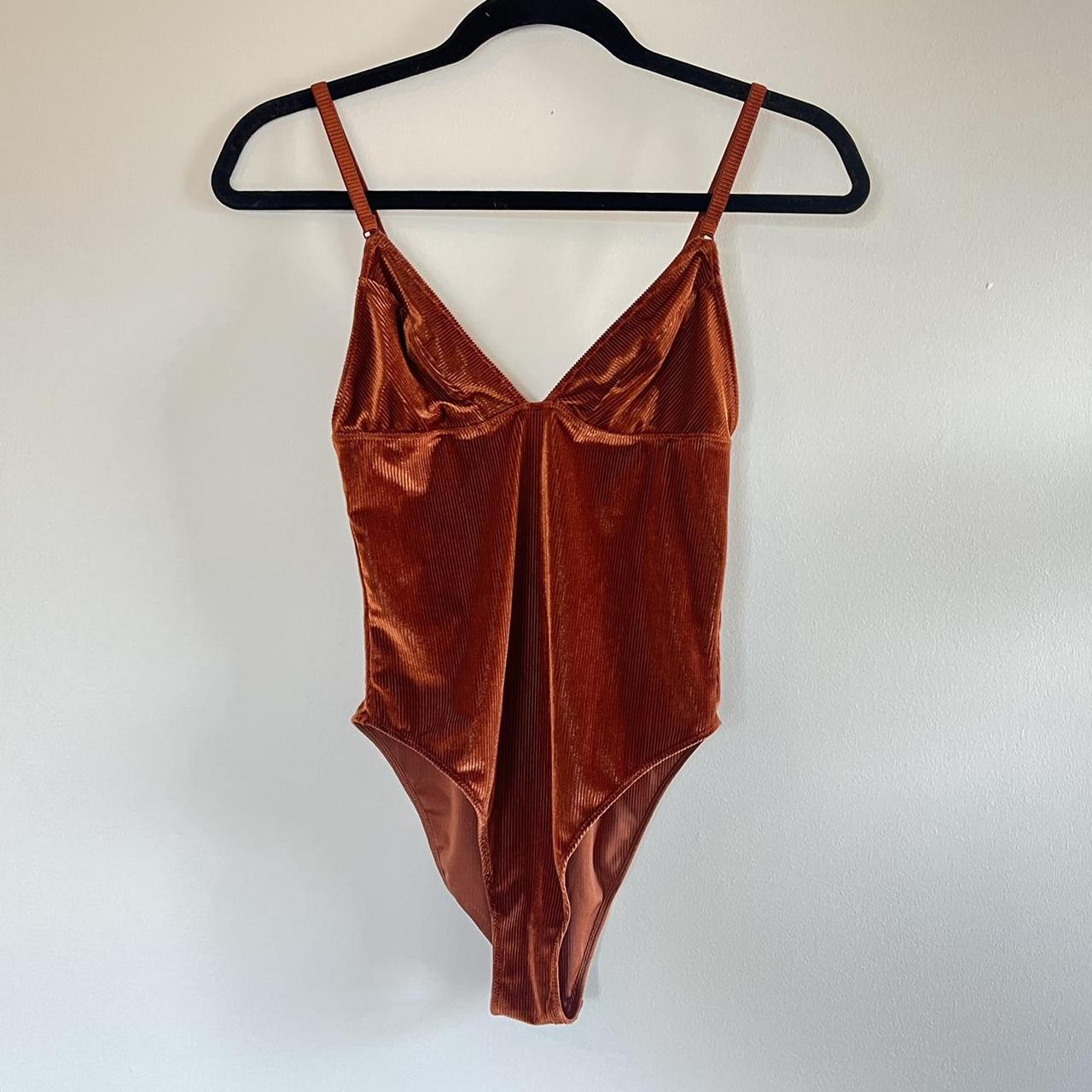 Out From Under Women's Orange Bodysuit | Depop